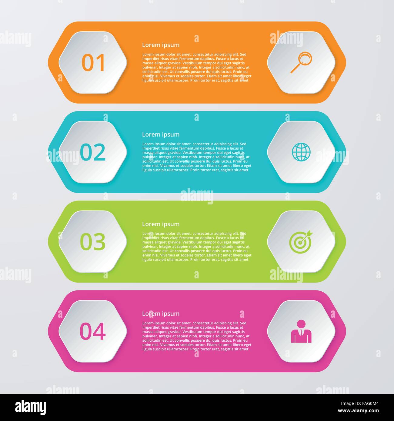 Vector illustration of infographics four options Stock Vector Image ...