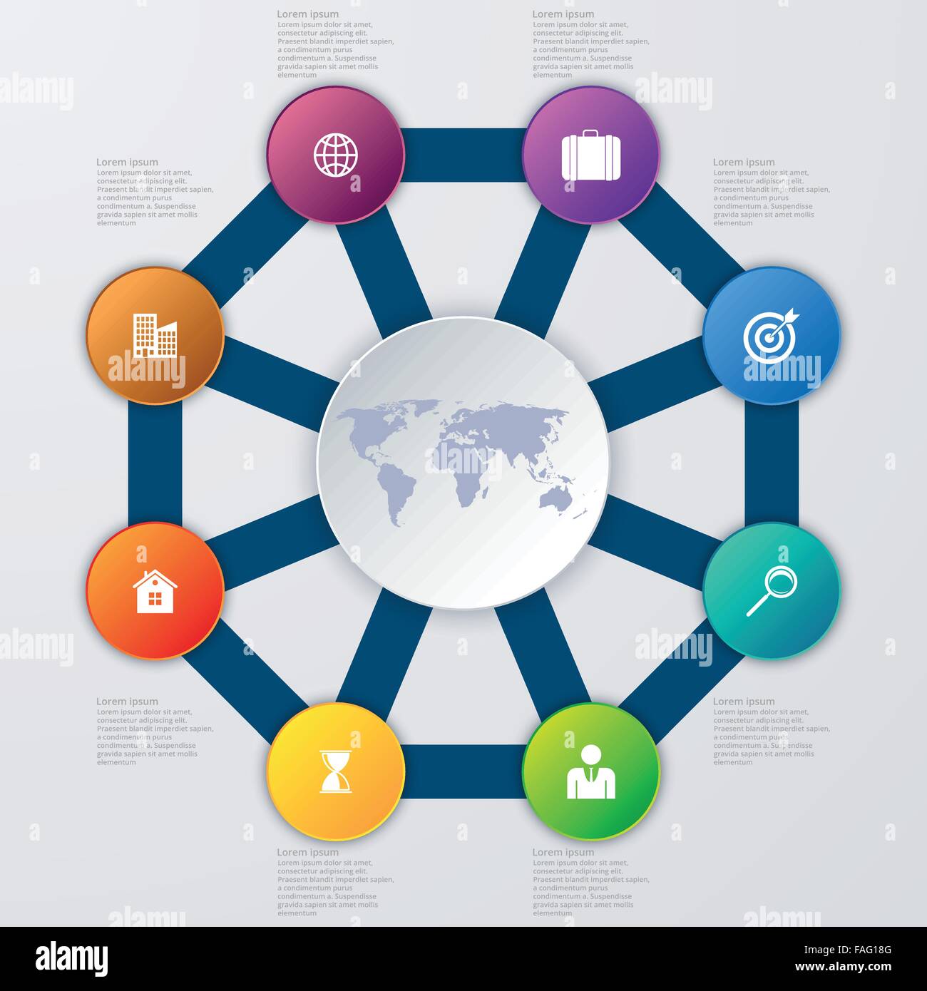 Vector illustration infographics eight options Stock Vector Image & Art ...