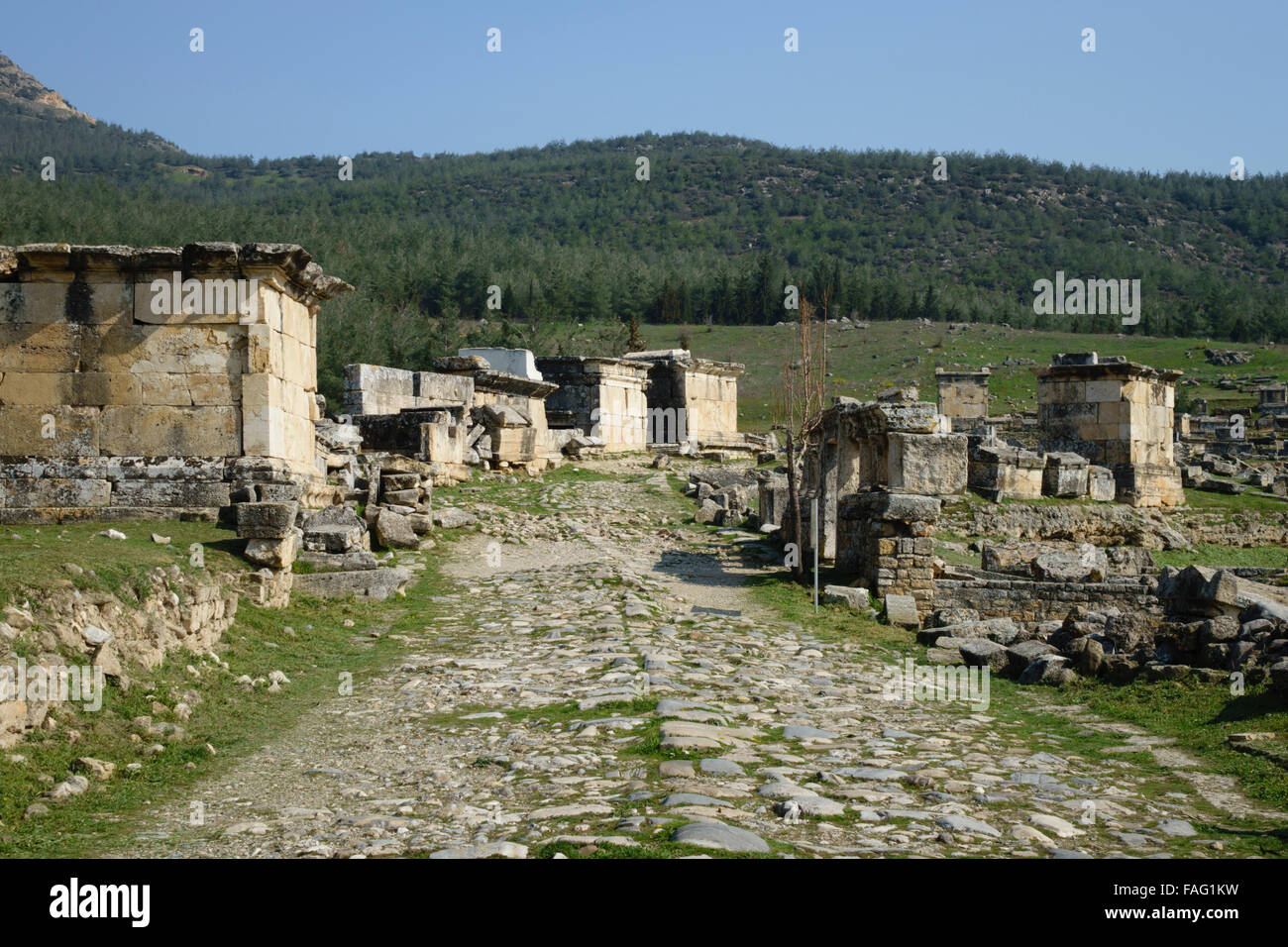 Turkey travel - early AD period stone tombs of the Phrygian necropolis ...