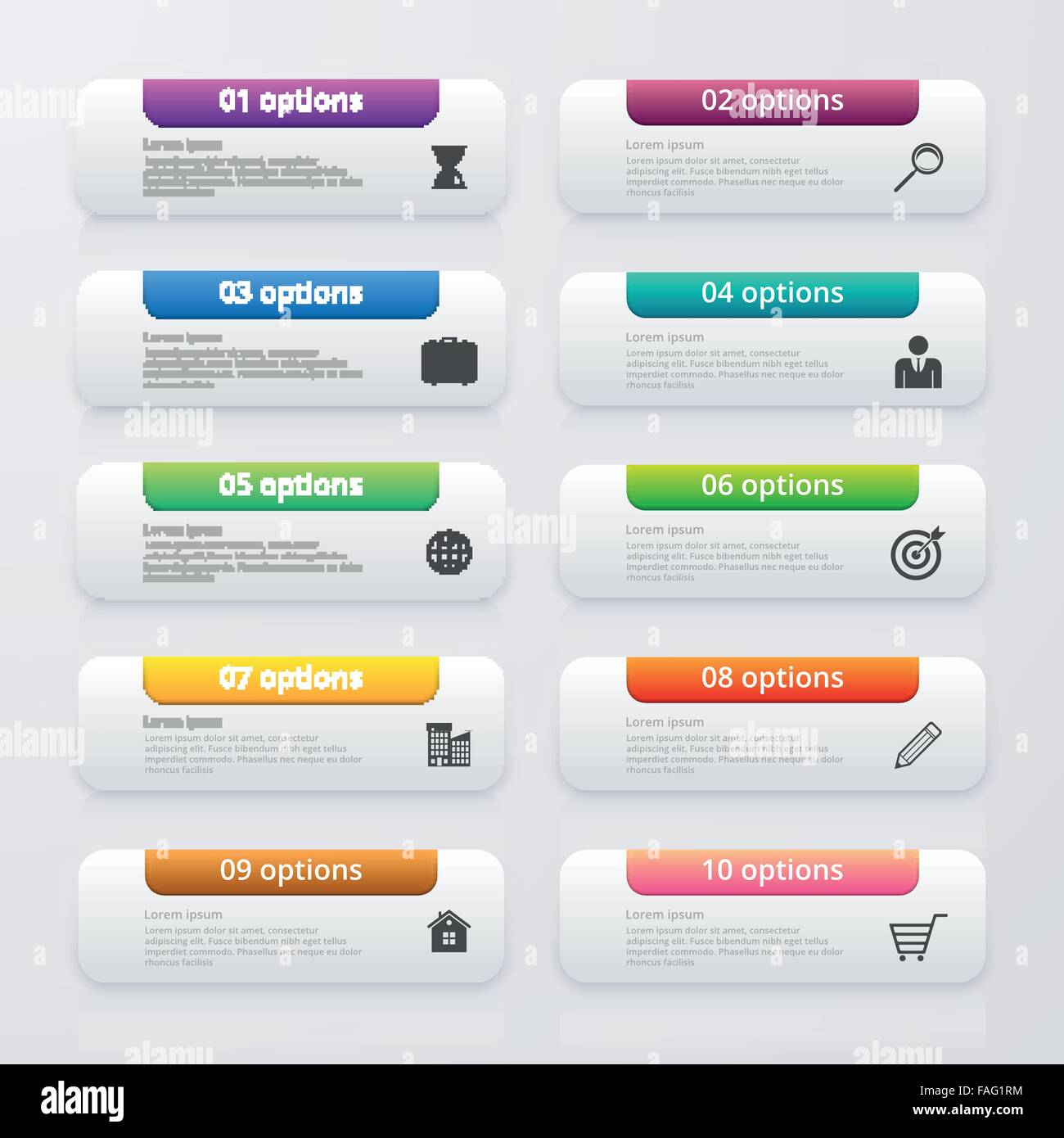 Vector illustration infographics ten options Stock Vector Image & Art ...