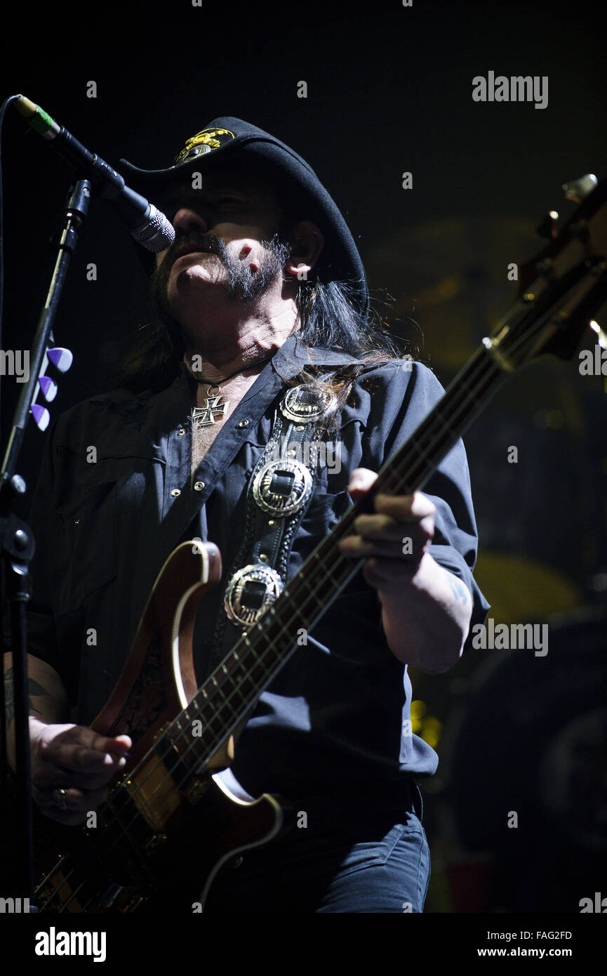 File. 29th Dec, 2015. IAN 'LEMMY' KILMISTER, founding member and singer ...