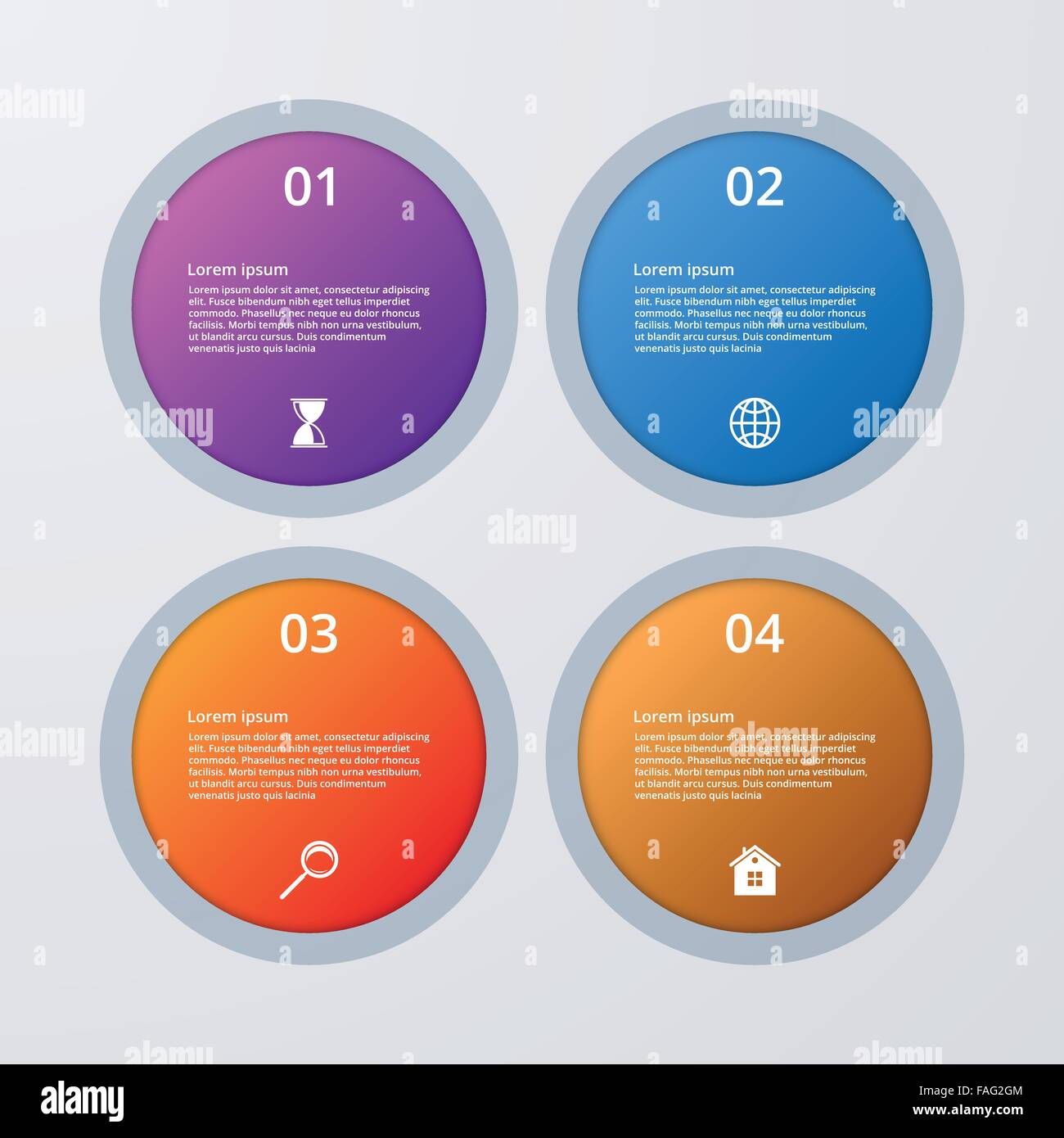 Vector illustration infographics four options Stock Vector Image & Art ...
