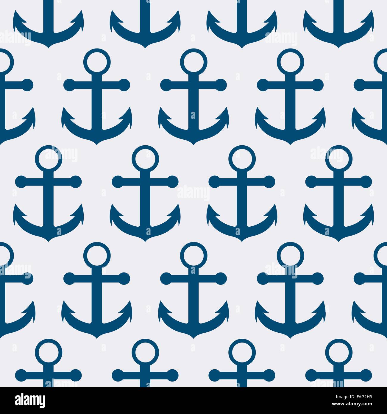 Vector illustration of a seamless pattern anchors Stock Vector Image ...