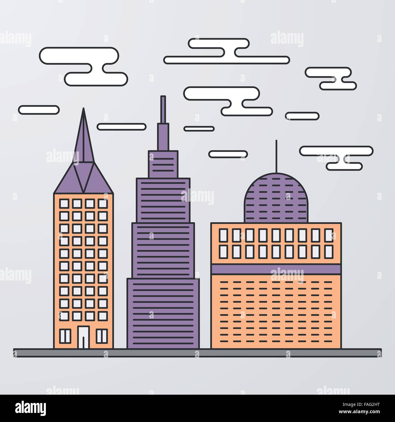 Vector illustration of a linear design Stock Vector Image & Art - Alamy