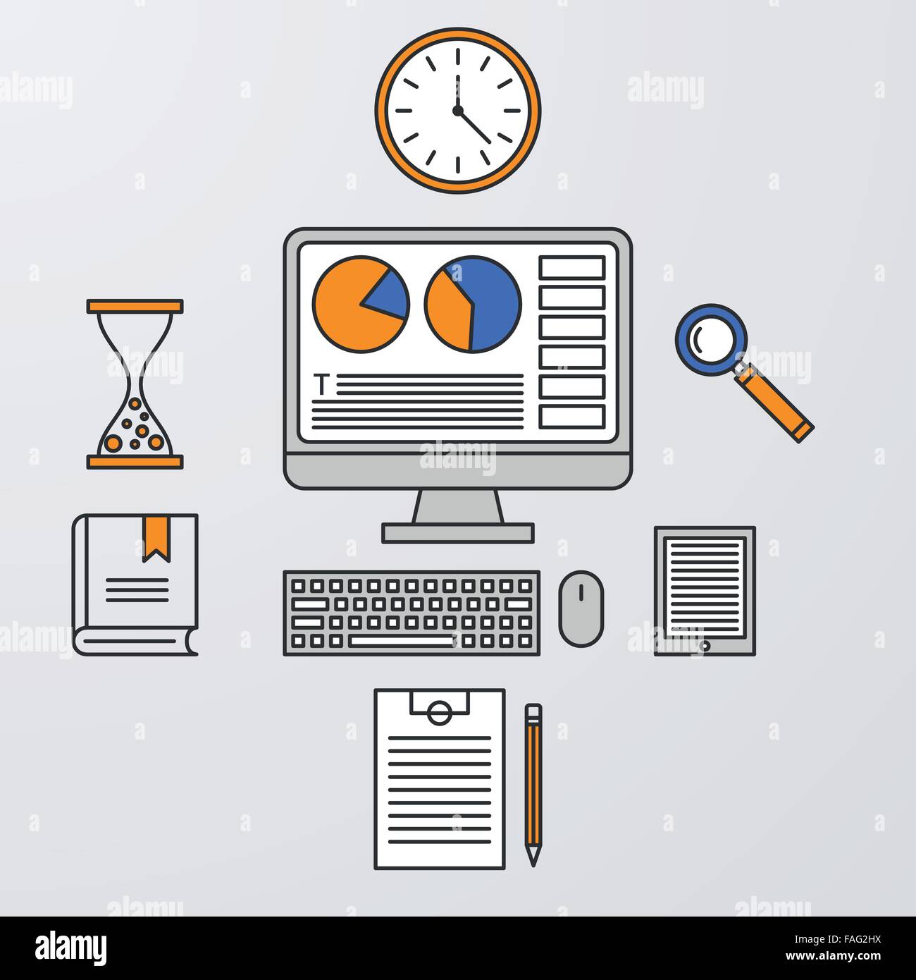 Vector illustration of a linear design Stock Vector Image & Art - Alamy