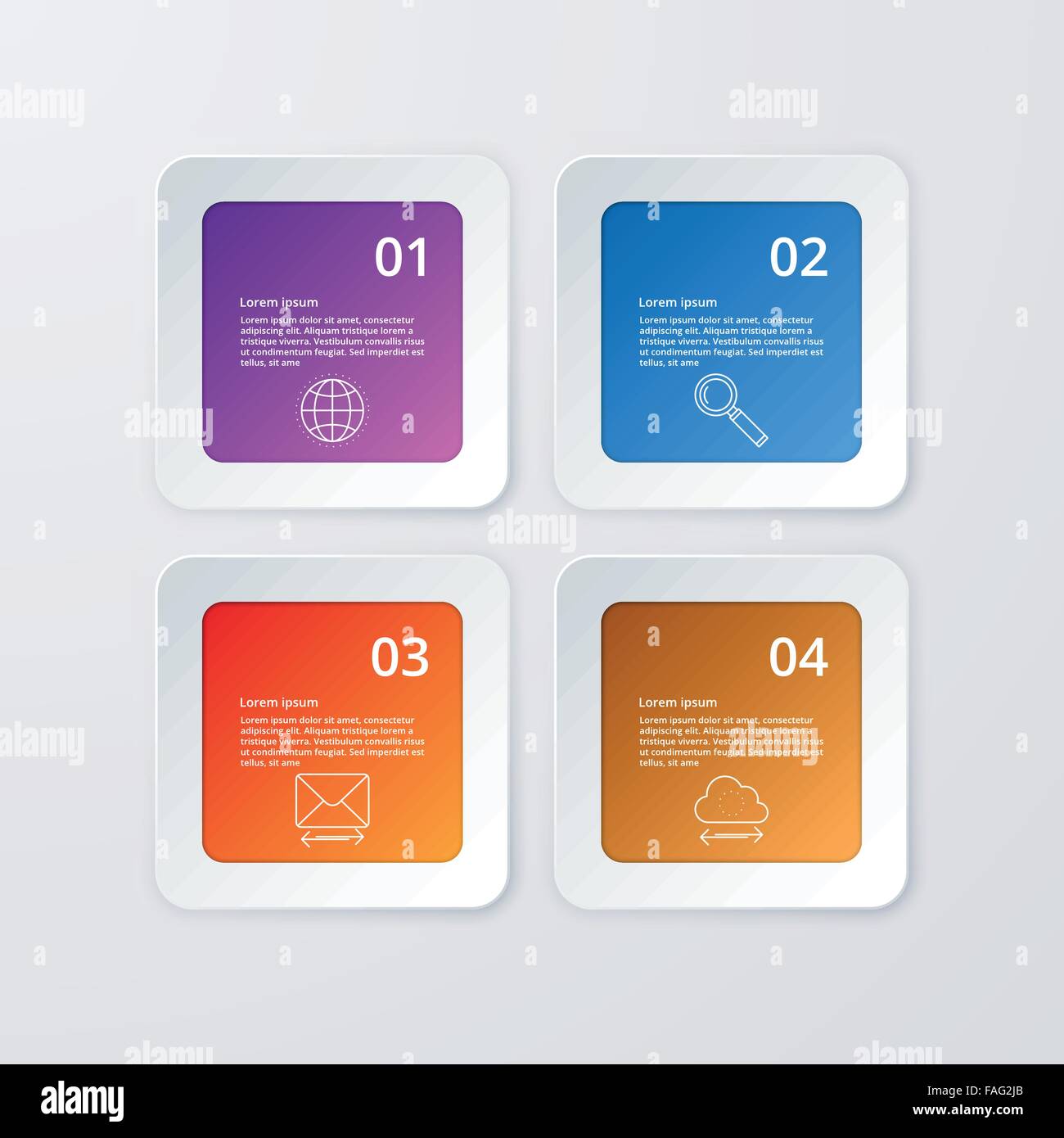 Vector illustration infographics four options Stock Vector Image & Art ...