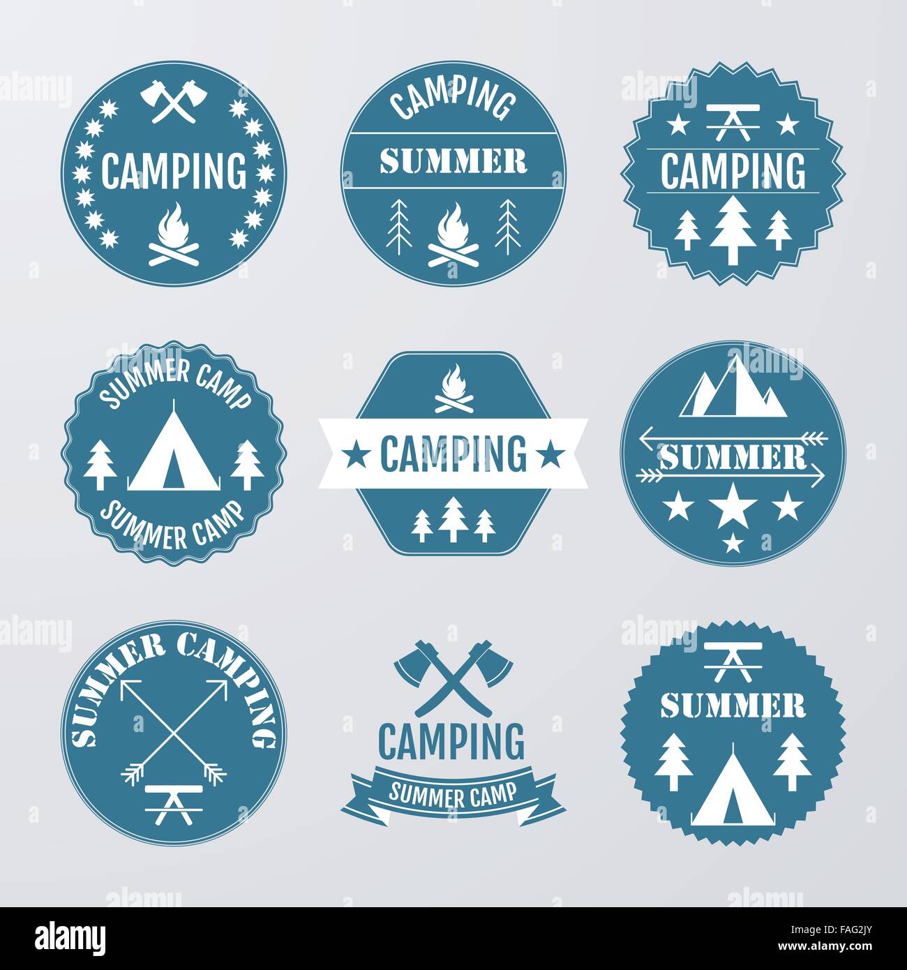 Vector illustration set of logos Stock Vector Image & Art - Alamy