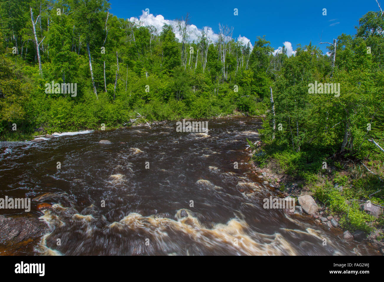 Temperance River State Park on the north shore of Lake Superior in ...