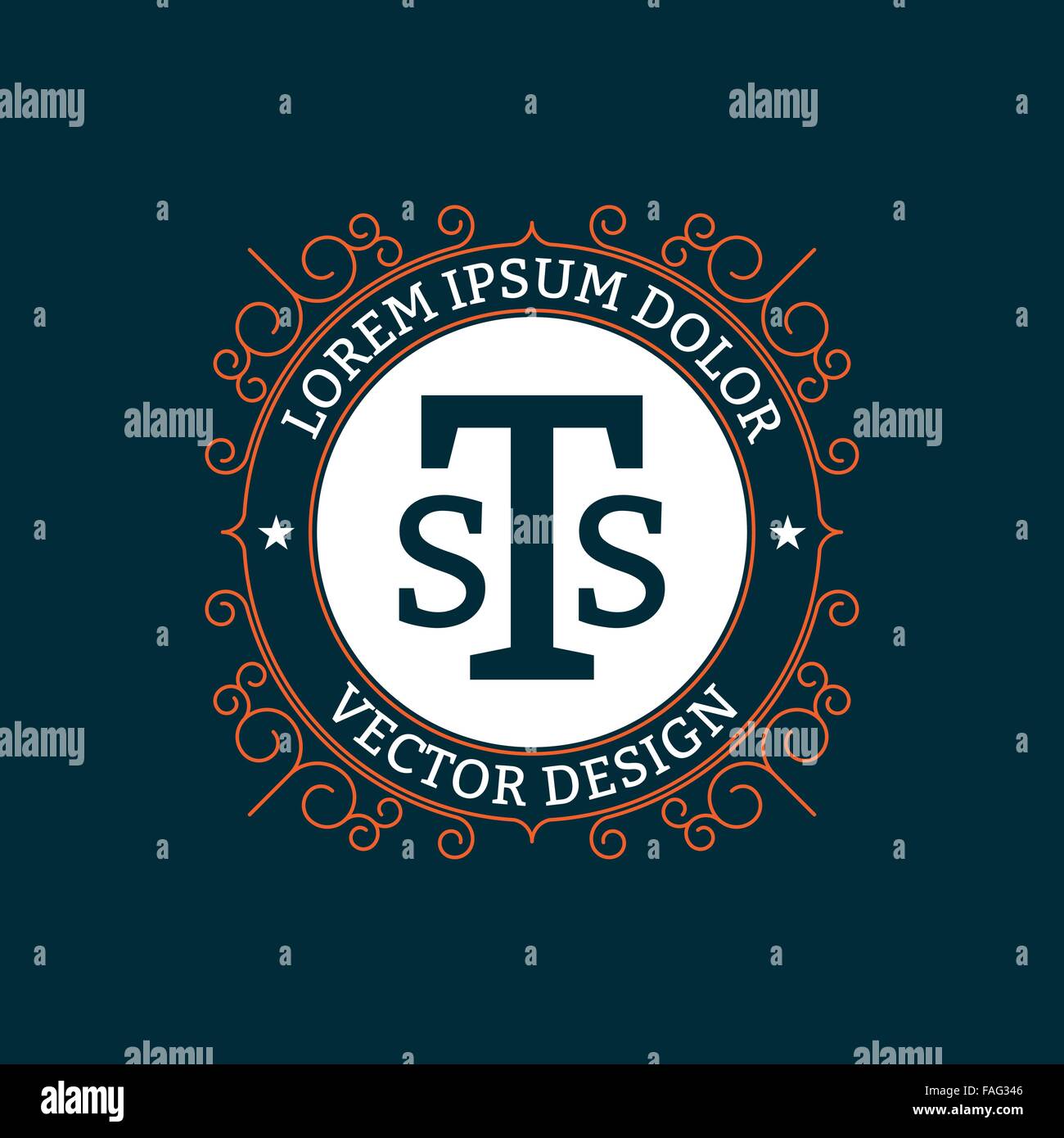 Vector illustration. The Stock vector logo design Stock Vector Image ...