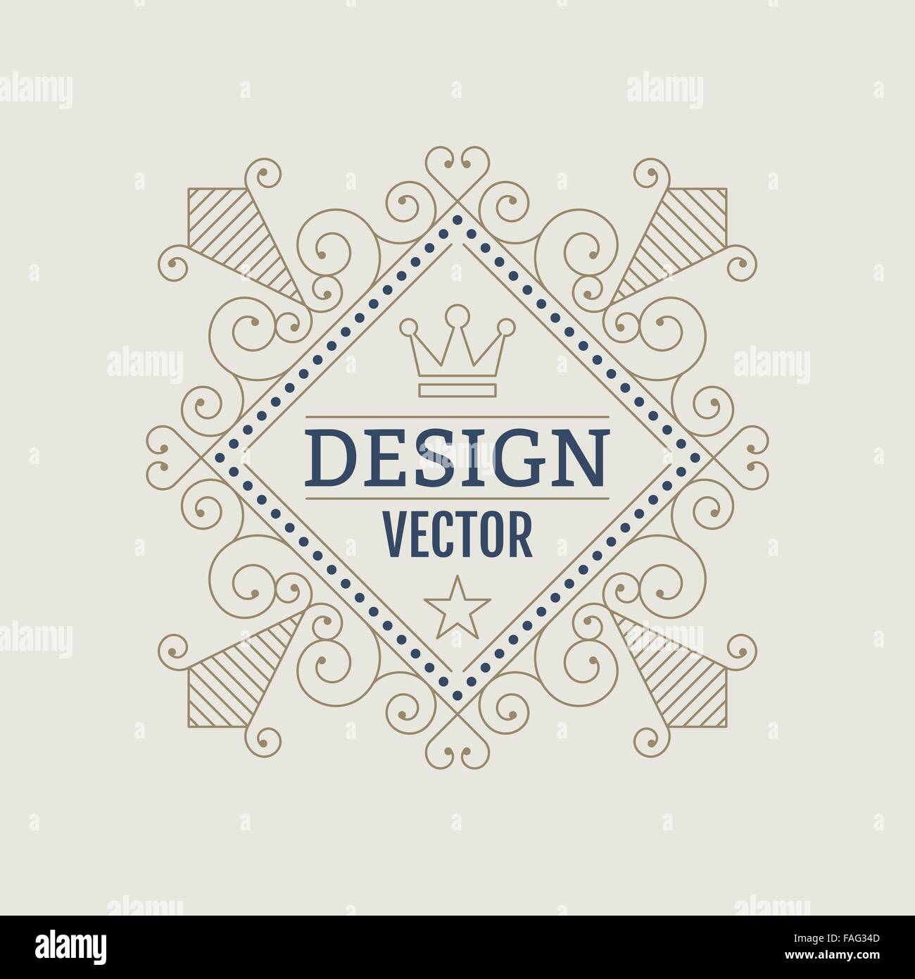 Vector illustration. The Stock vector logo design Stock Vector Image ...