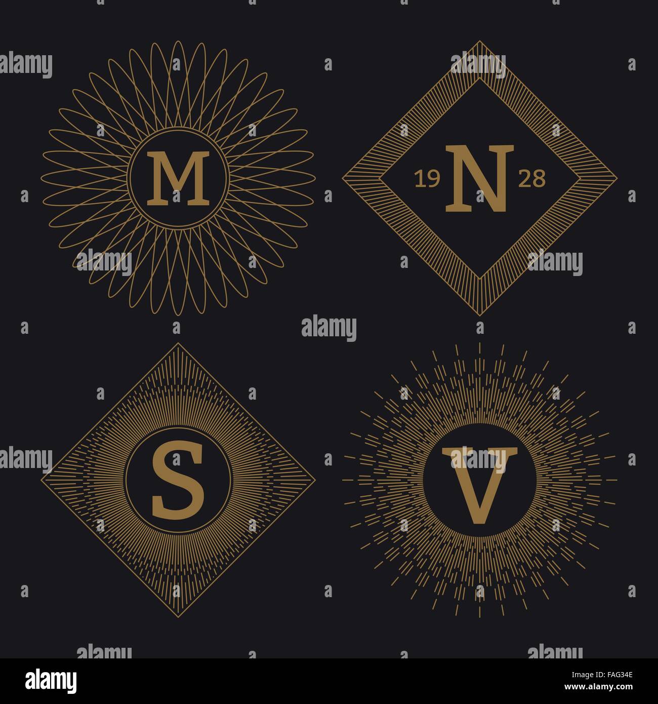 Vector illustration. The Stock vector logo design Stock Vector Image ...