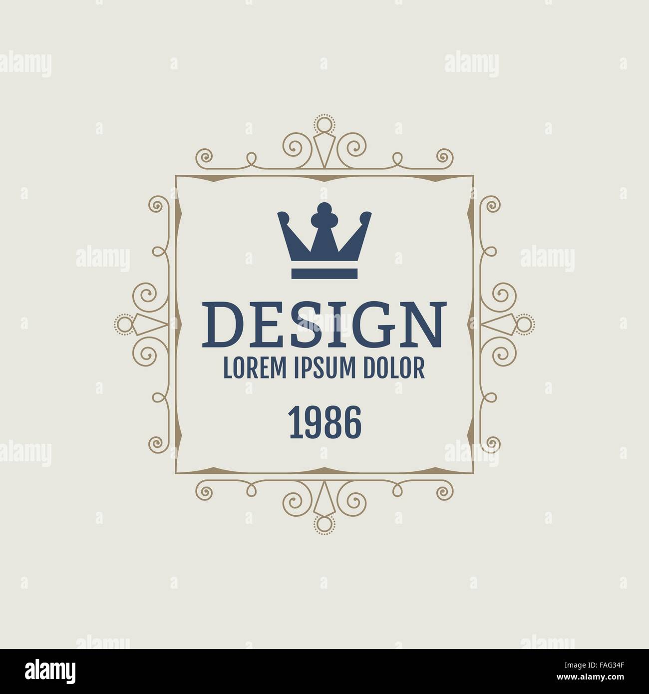Vector illustration. The Stock vector logo design Stock Vector Image ...