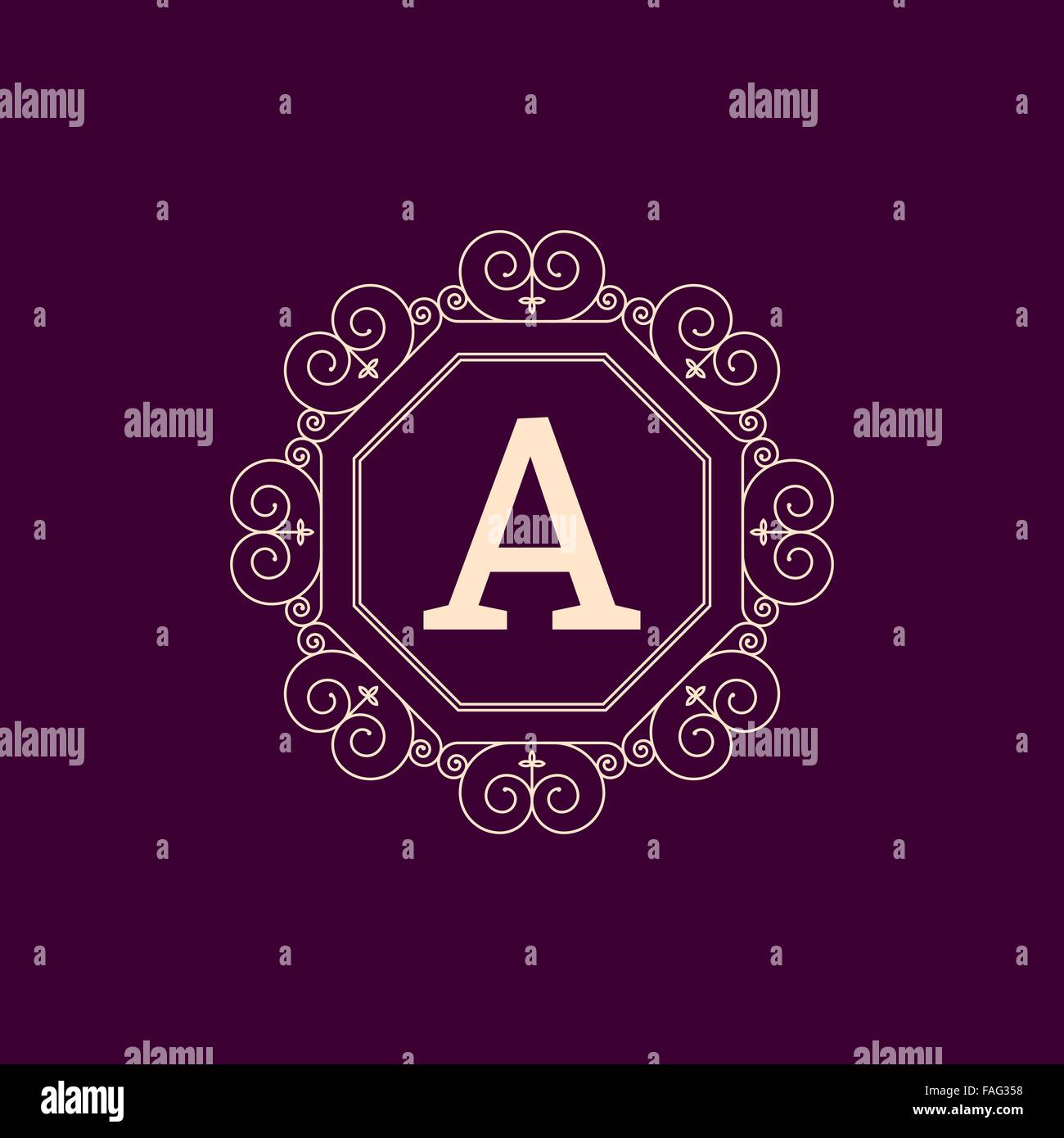 Vector illustration monogram design Stock Vector Image & Art - Alamy Vector illustration monogram design Stock Vector Image & Art - Alamy