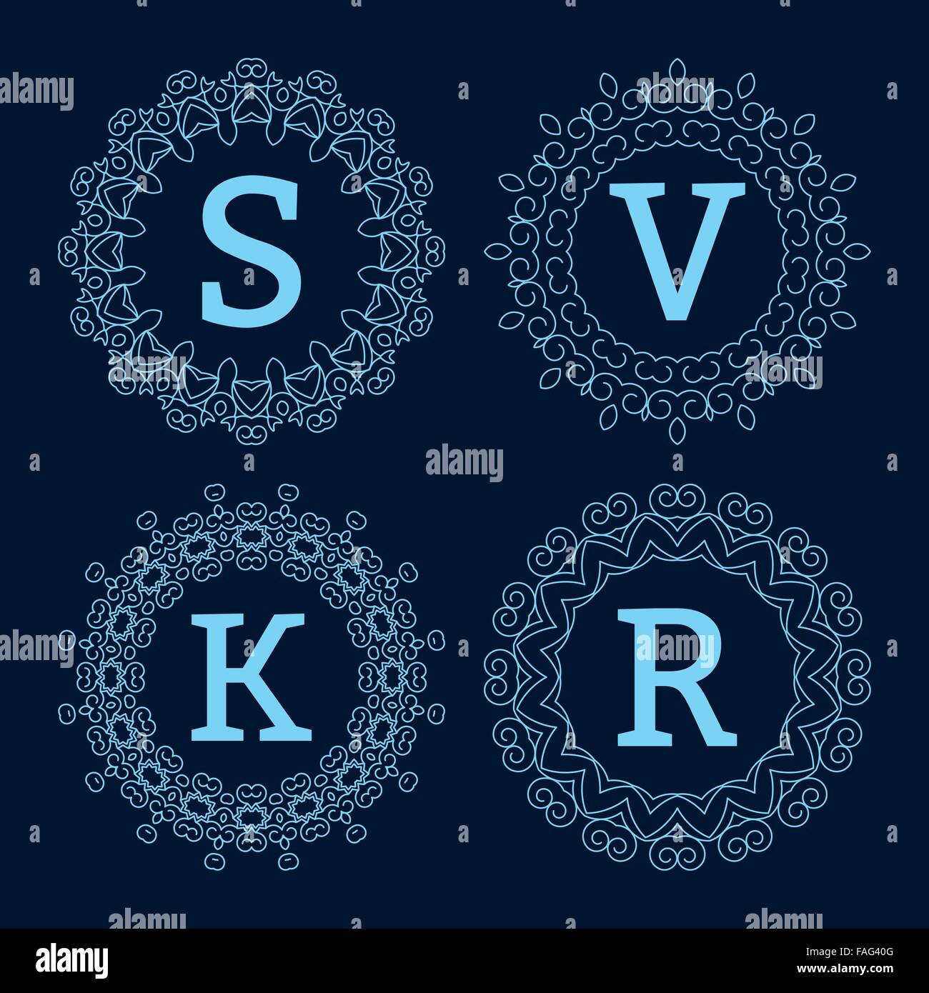 Vector illustration monogram design Stock Vector Image & Art - Alamy Vector illustration monogram design Stock Vector Image & Art - Alamy
