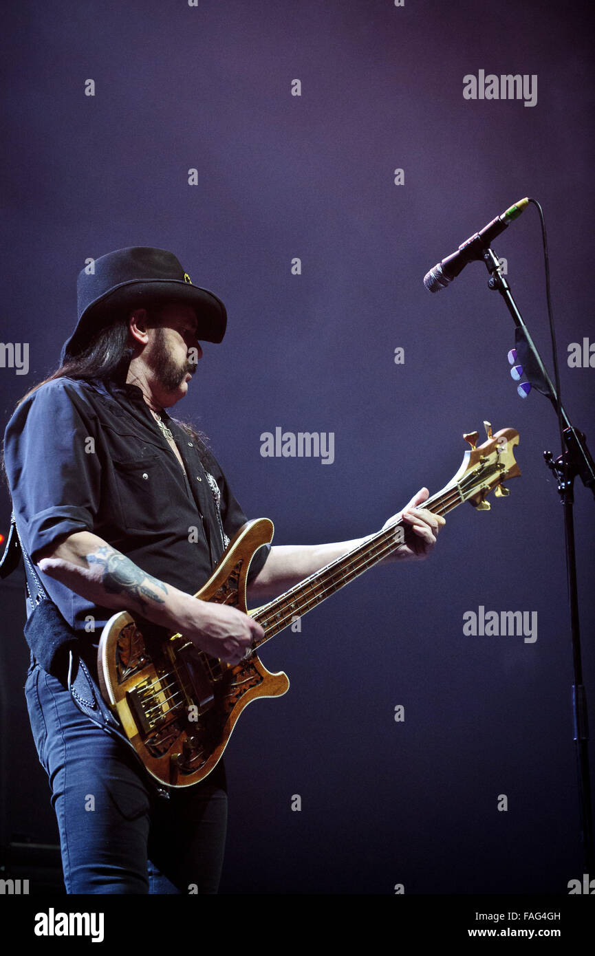 File. 29th Dec, 2015. IAN 'LEMMY' KILMISTER, founding member and singer ...