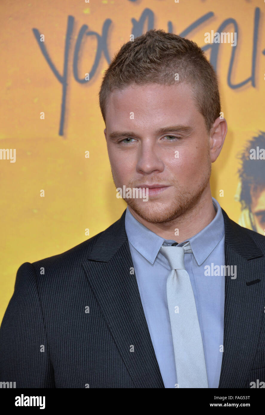 LOS ANGELES, CA - AUGUST 20, 2015: Jonny Weston at the Los Angeles ...