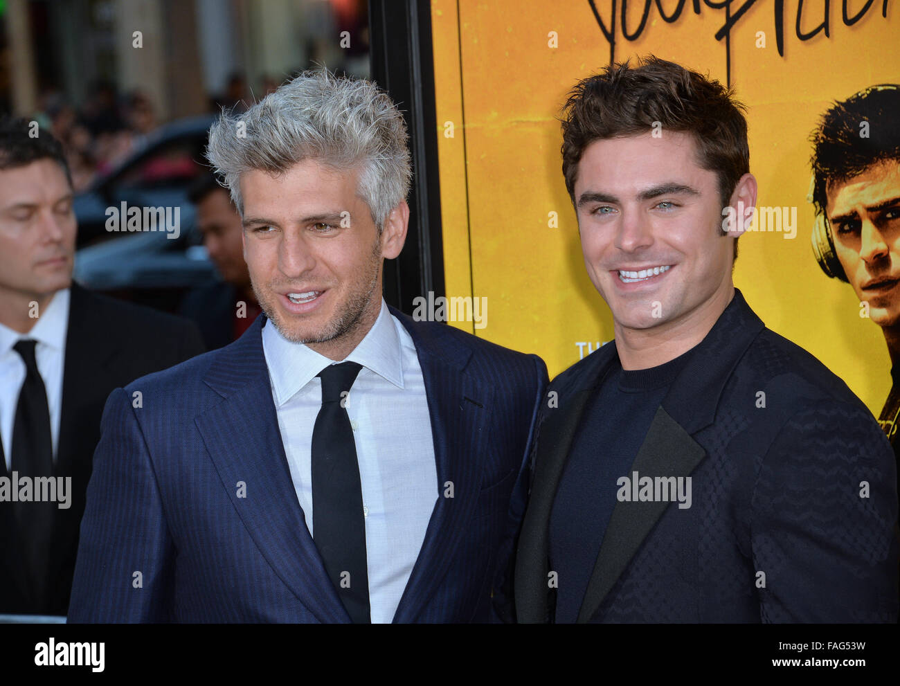 LOS ANGELES, CA - AUGUST 20, 2015: Director/co-writer Max Joseph (left ...