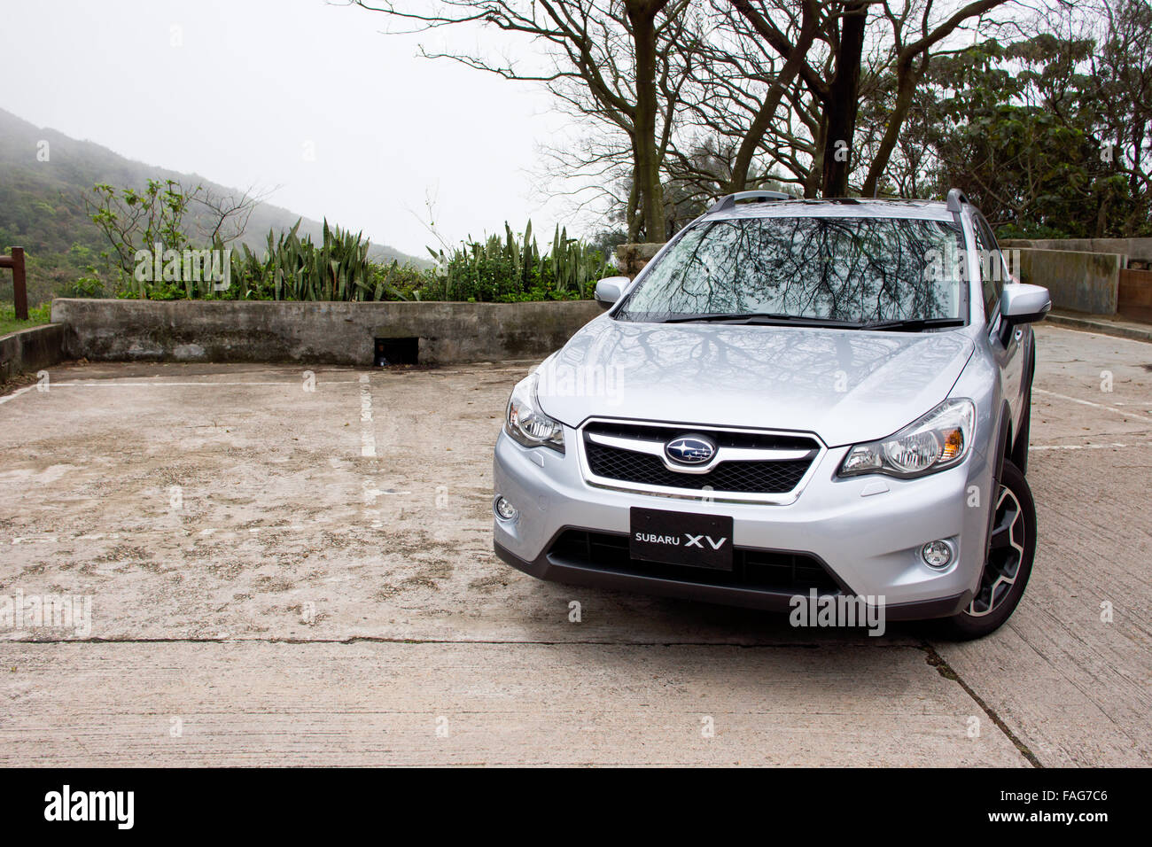 Hong Kong, China March 5, 2012 : Subaru XV SUV test drive on March 5 ...