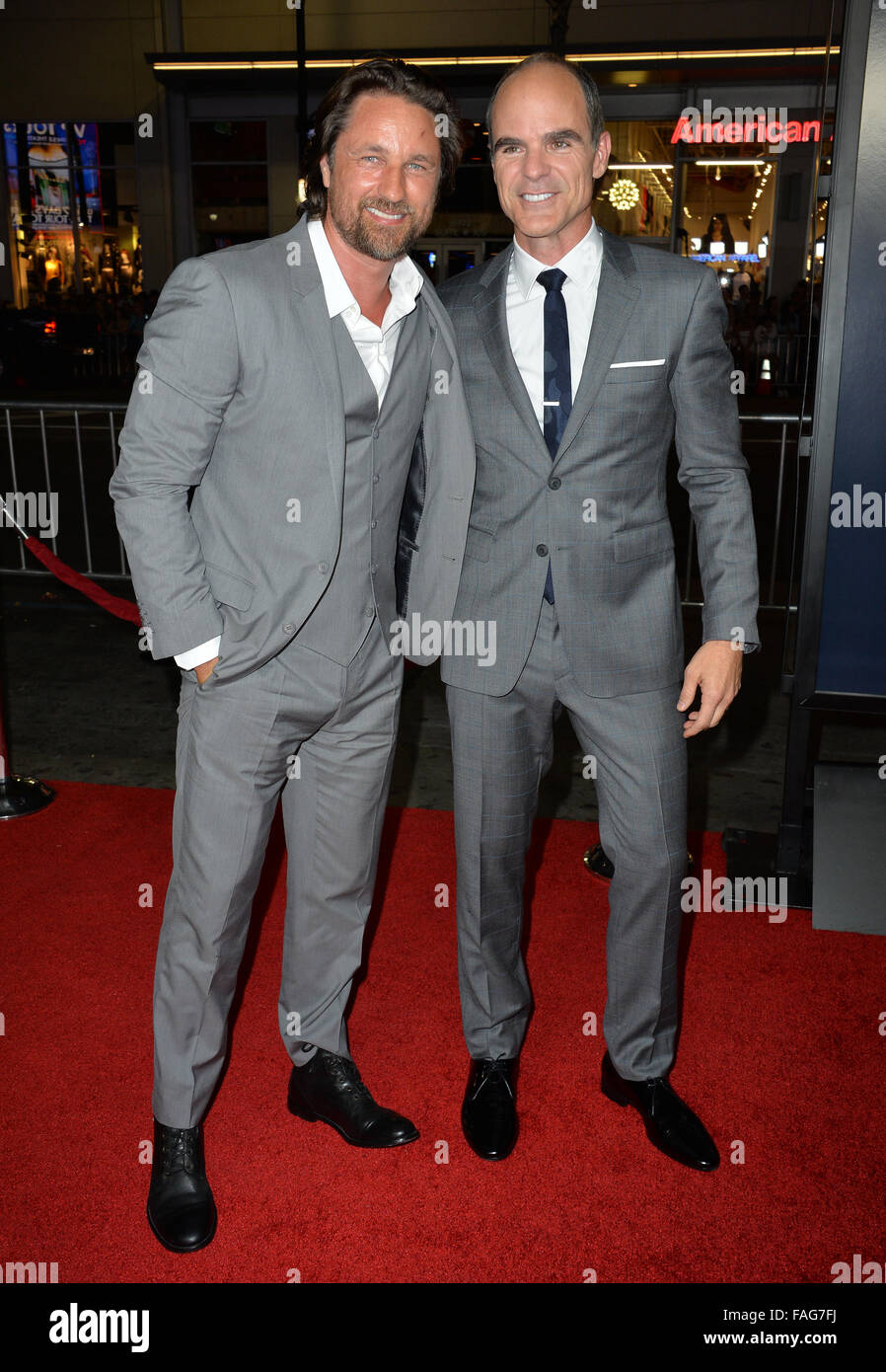 LOS ANGELES, CA - SEPTEMBER 9, 2015: Martin Henderson & Michael Kelly ...