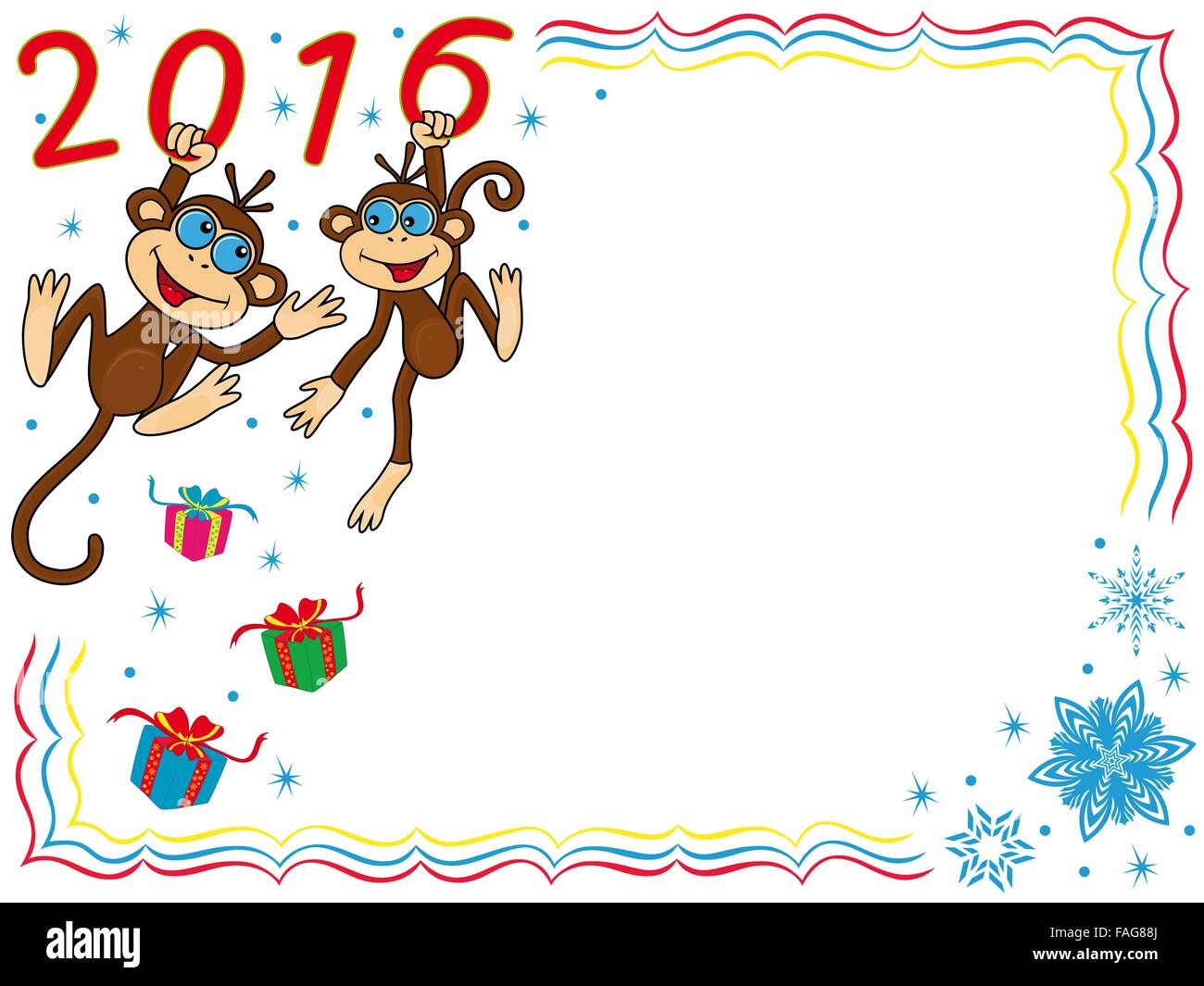 Monkey frame Stock Vector Images - Alamy