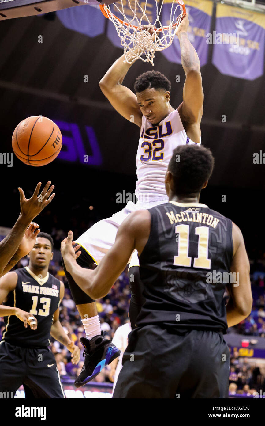 Baton Rouge, LA, USA. 29th Dec, 2015. LSU Tigers forward Craig Victor ...