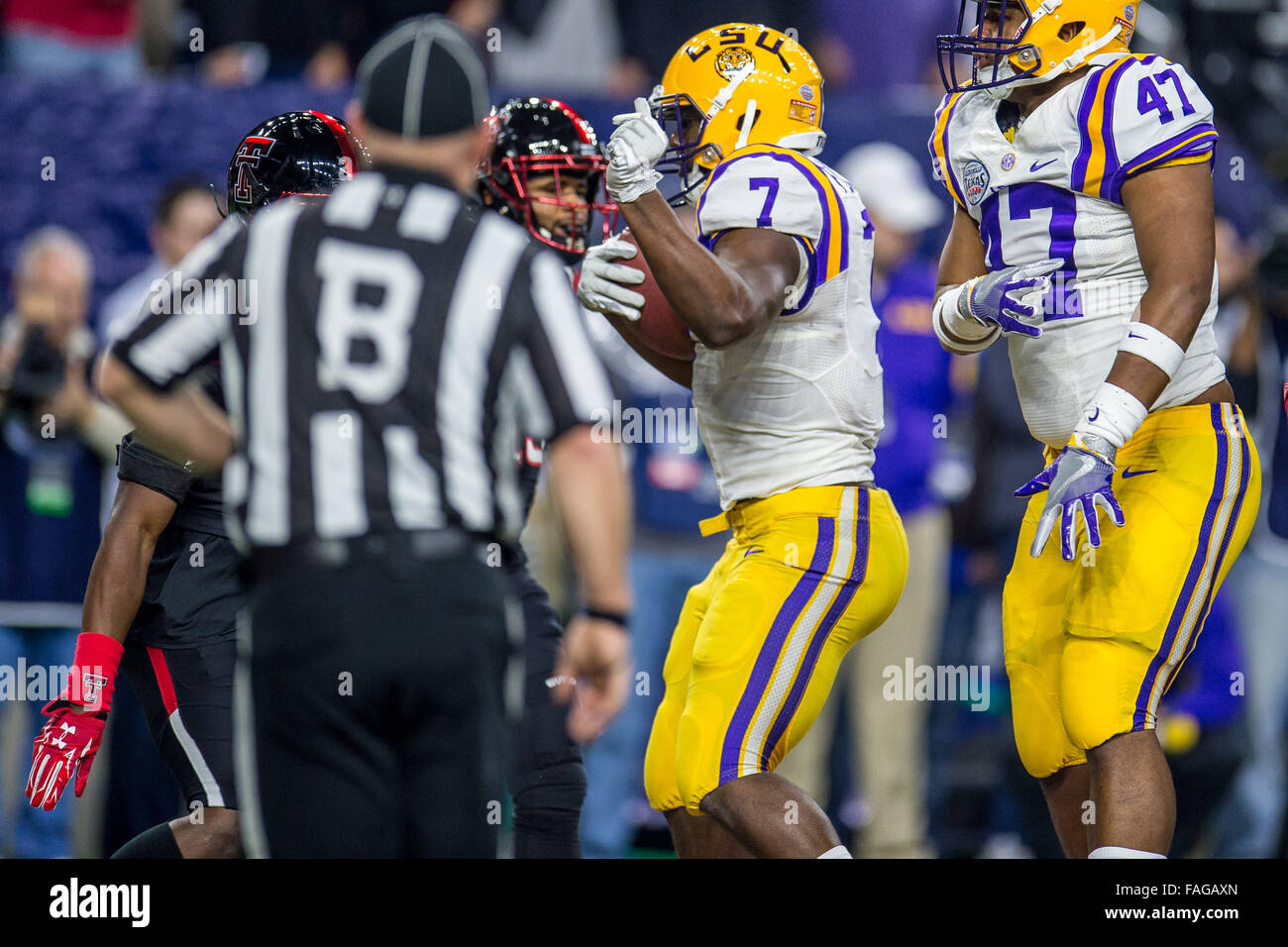 Houston, Texas, USA. 29th Dec, 2015. LSU Tigers running back Leonard ...