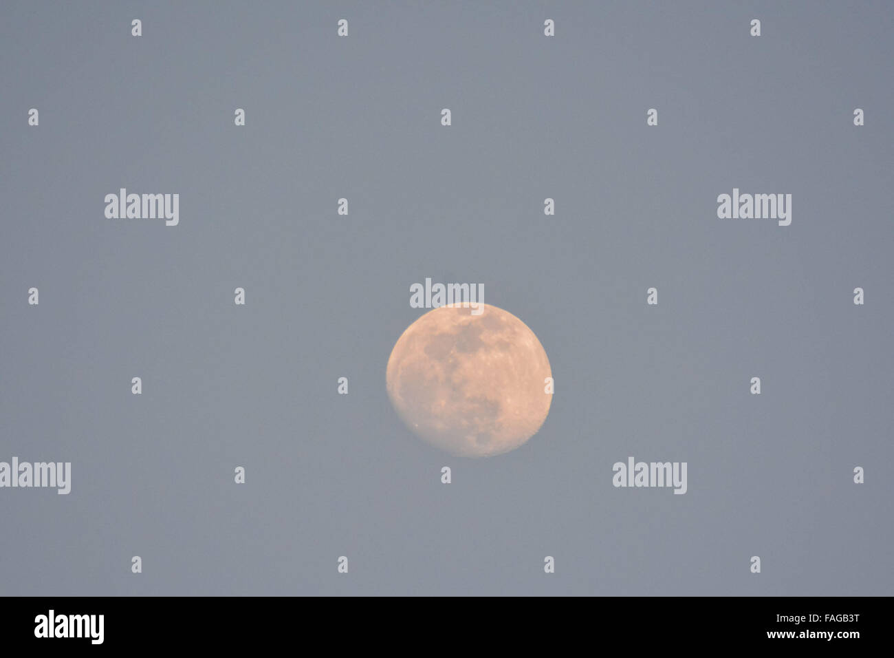 Almost Full Moon Stock Photo - Alamy