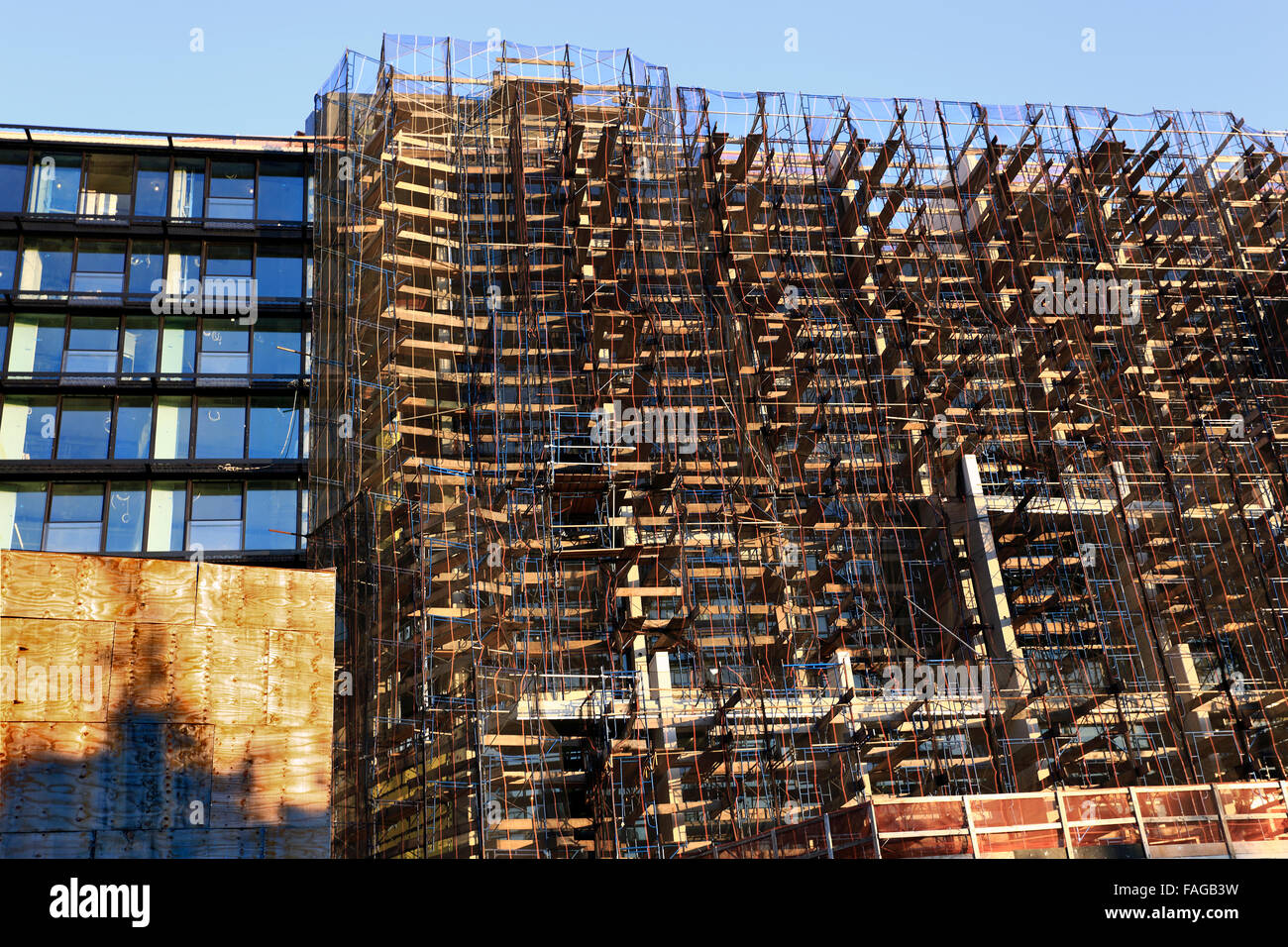 condominiums under construction Brooklyn waterfront New York City Stock ...