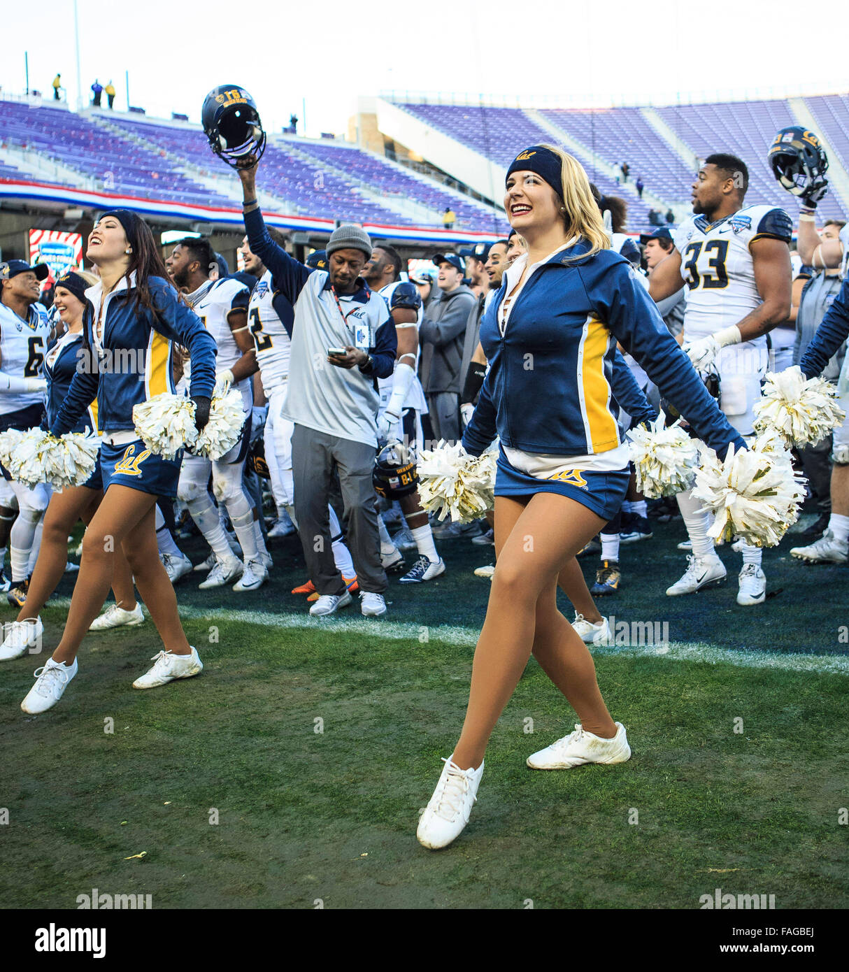 Fort Worth, Texas, USA. 29th Dec, 2015. California Golden Bears ...