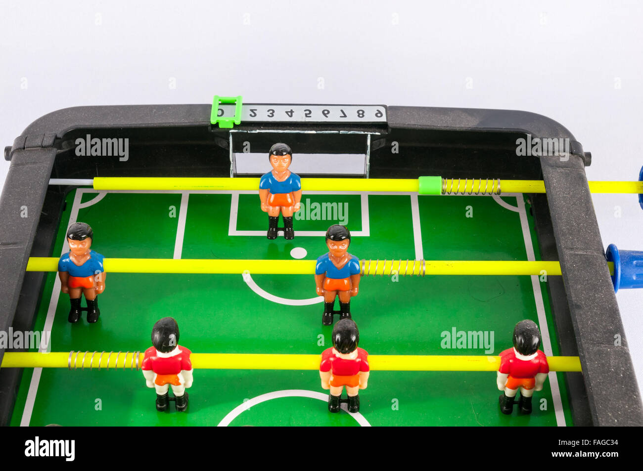 Foosball Football Toy Game Stock Photo - Alamy