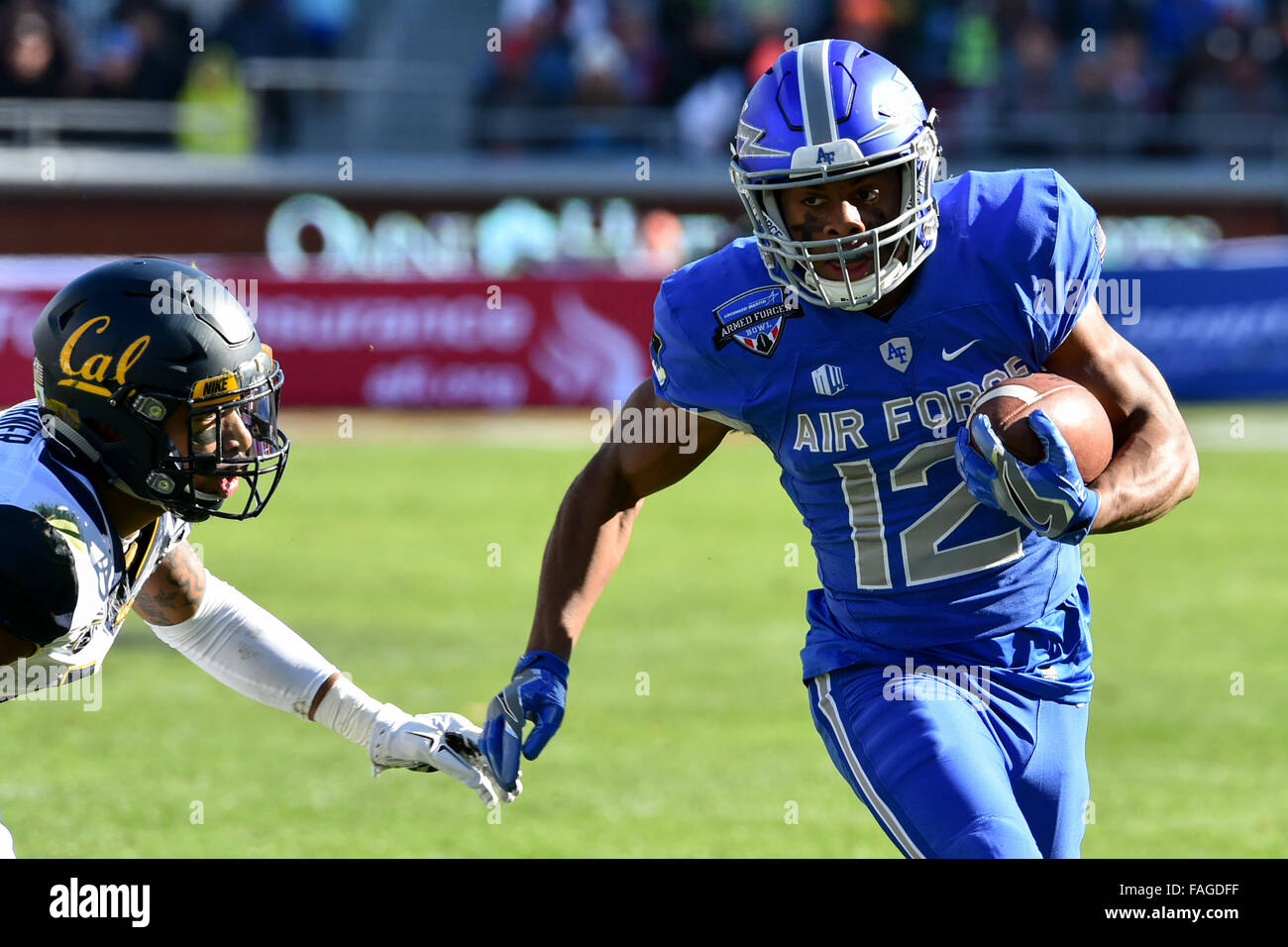 December 29, 2015: Air Force Falcons wide receiver Tyler Williams (12 ...