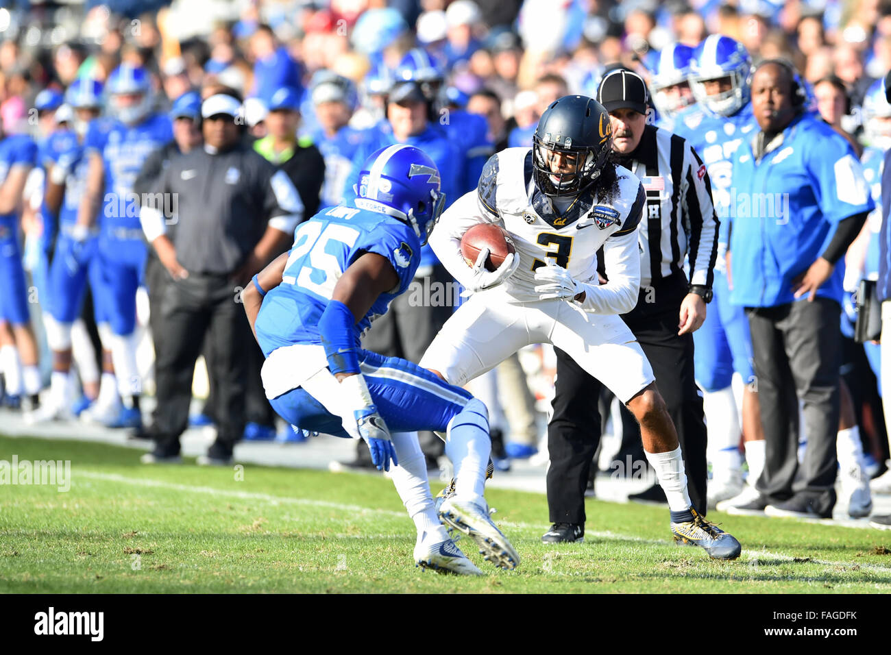 December 29, 2015: California Golden Bears wide receiver Maurice Harris ...