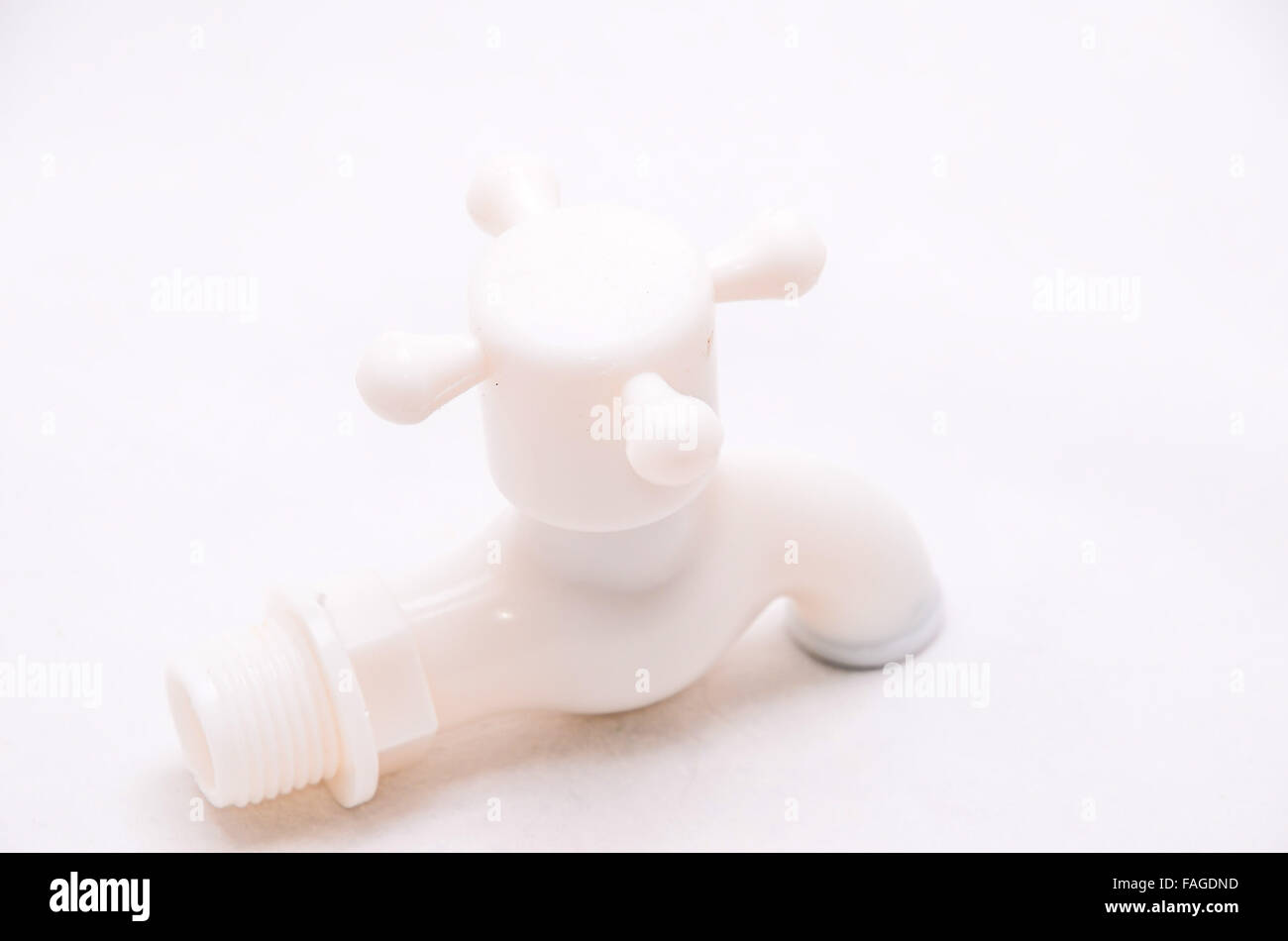 PVC Plastic Water Faucet Stock Photo - Alamy