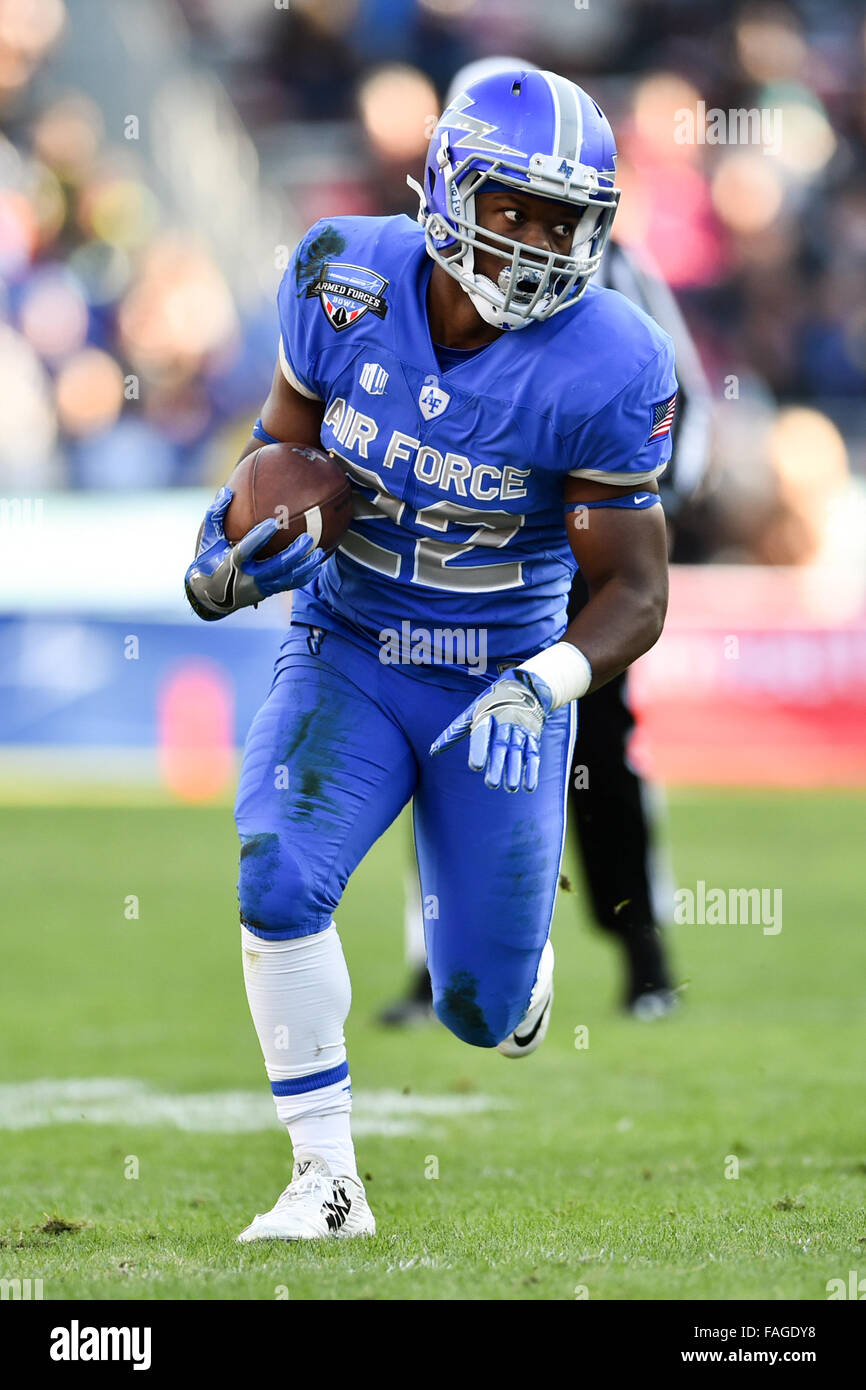 December 29, 2015: Air Force Falcons running back Bryan Driskell (22 ...