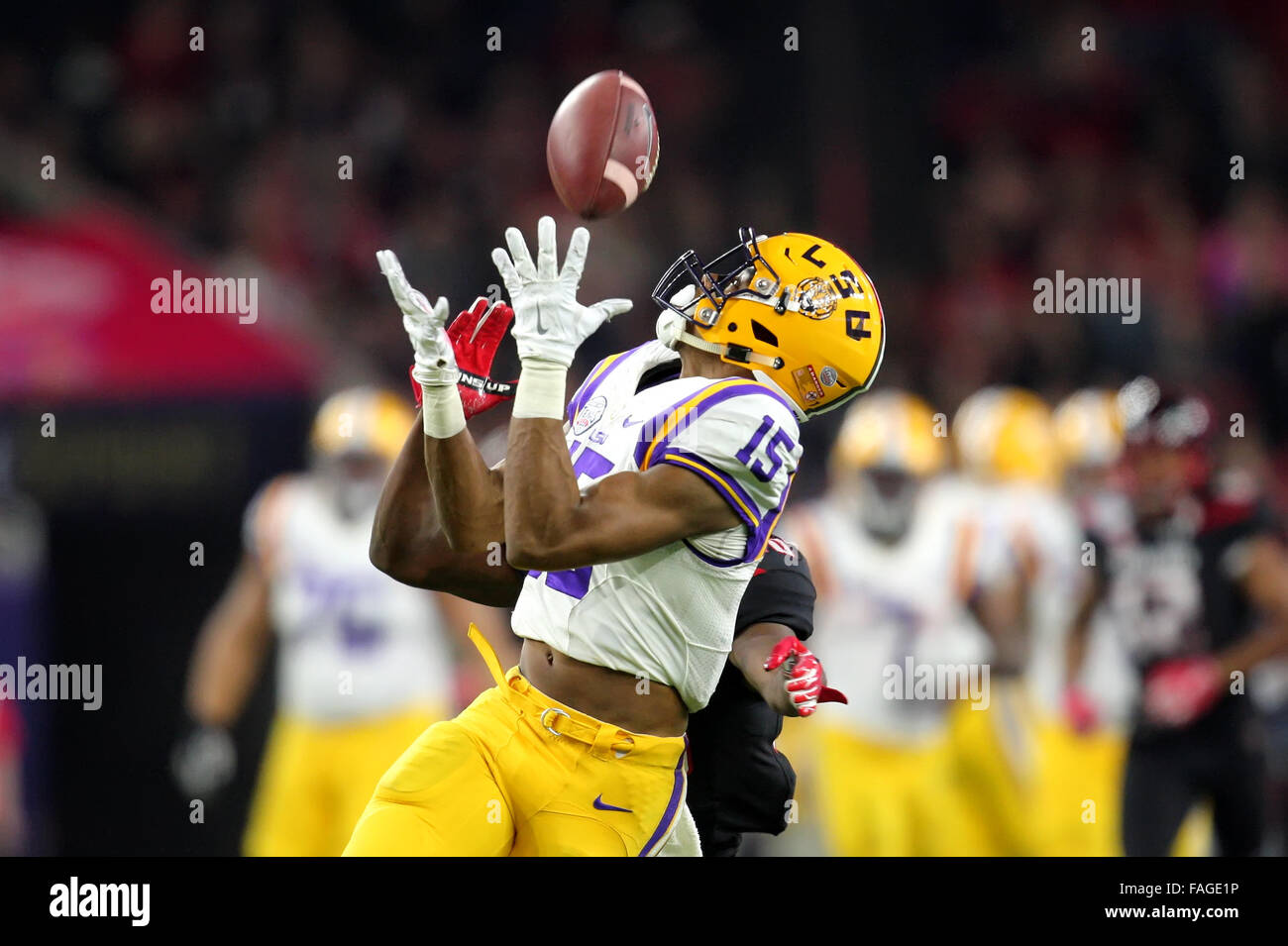 Houston, TX, USA. 29th Dec, 2015. LSU Tigers wide receiver Malachi ...
