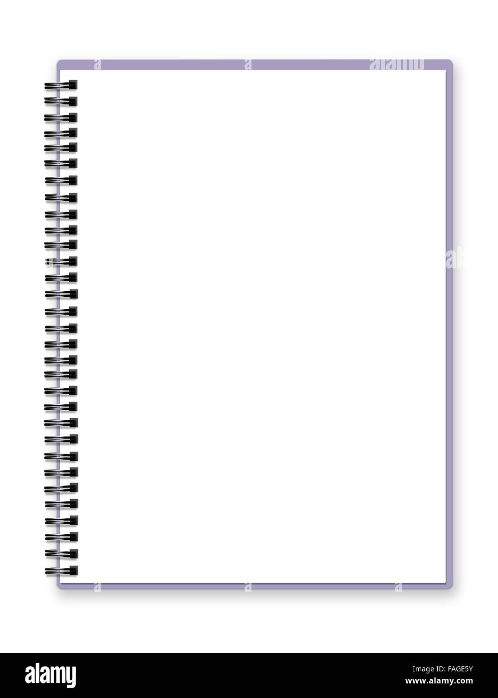 Blank Spiral notebook Stock Photo - Alamy