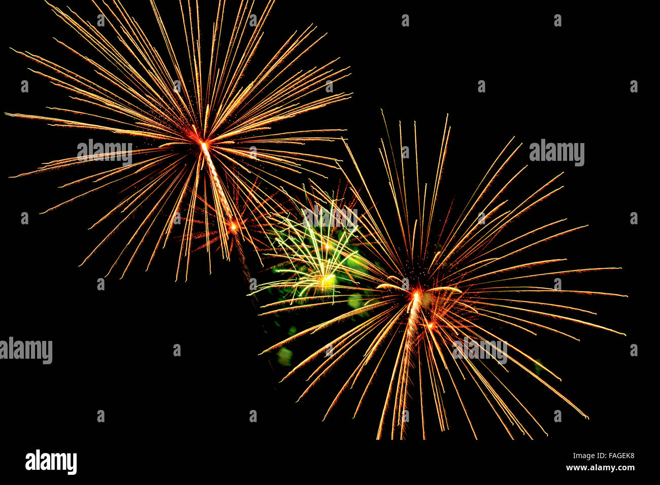 Fireworks Celebration at night Stock Photo - Alamy
