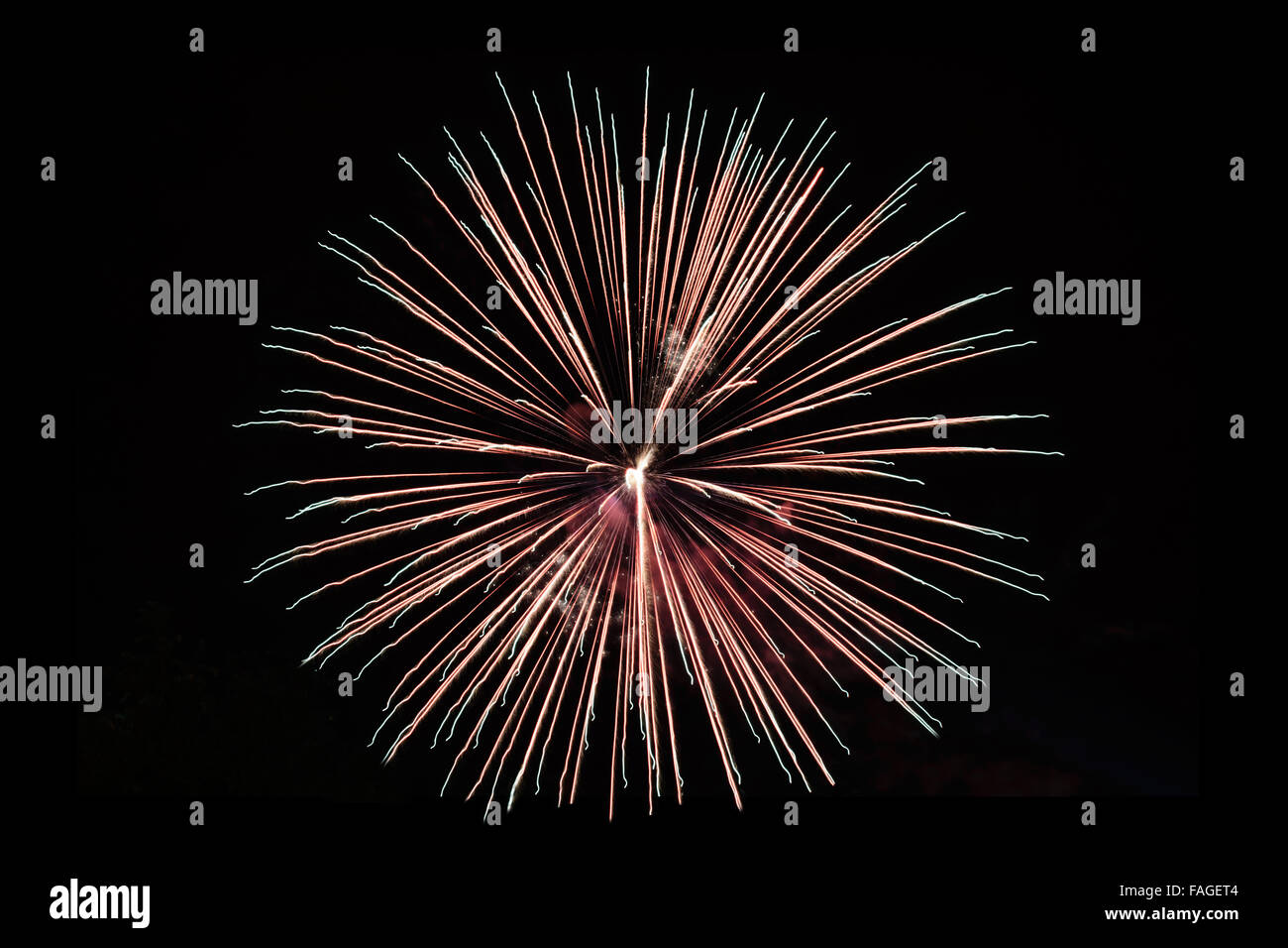 Fireworks Celebration at night Stock Photo - Alamy