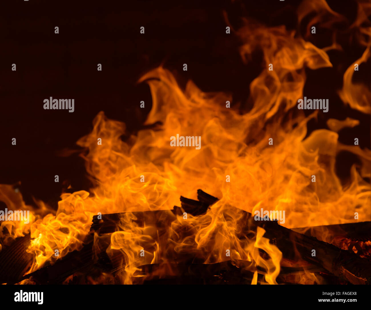 Fire burning, China Stock Photo - Alamy