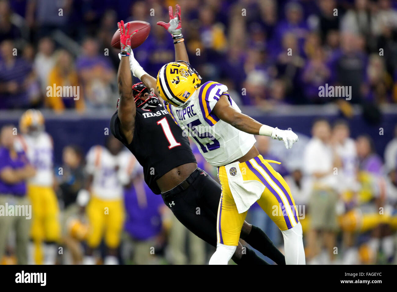 Houston, TX, USA. 29th Dec, 2015. LSU Tigers wide receiver Malachi ...