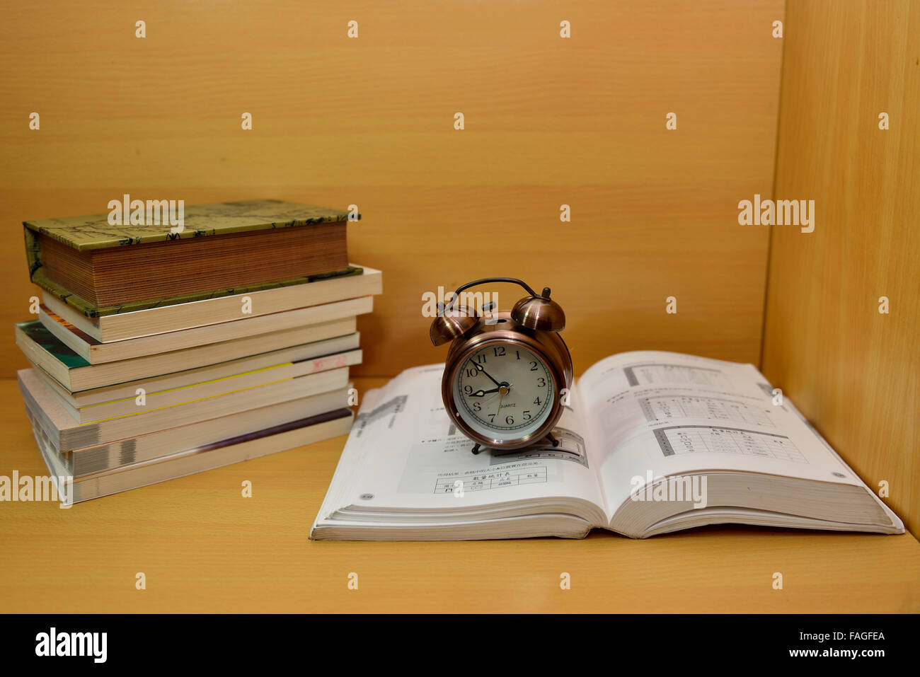 Books, time, preparation, examination, effort, hard Stock Photo - Alamy