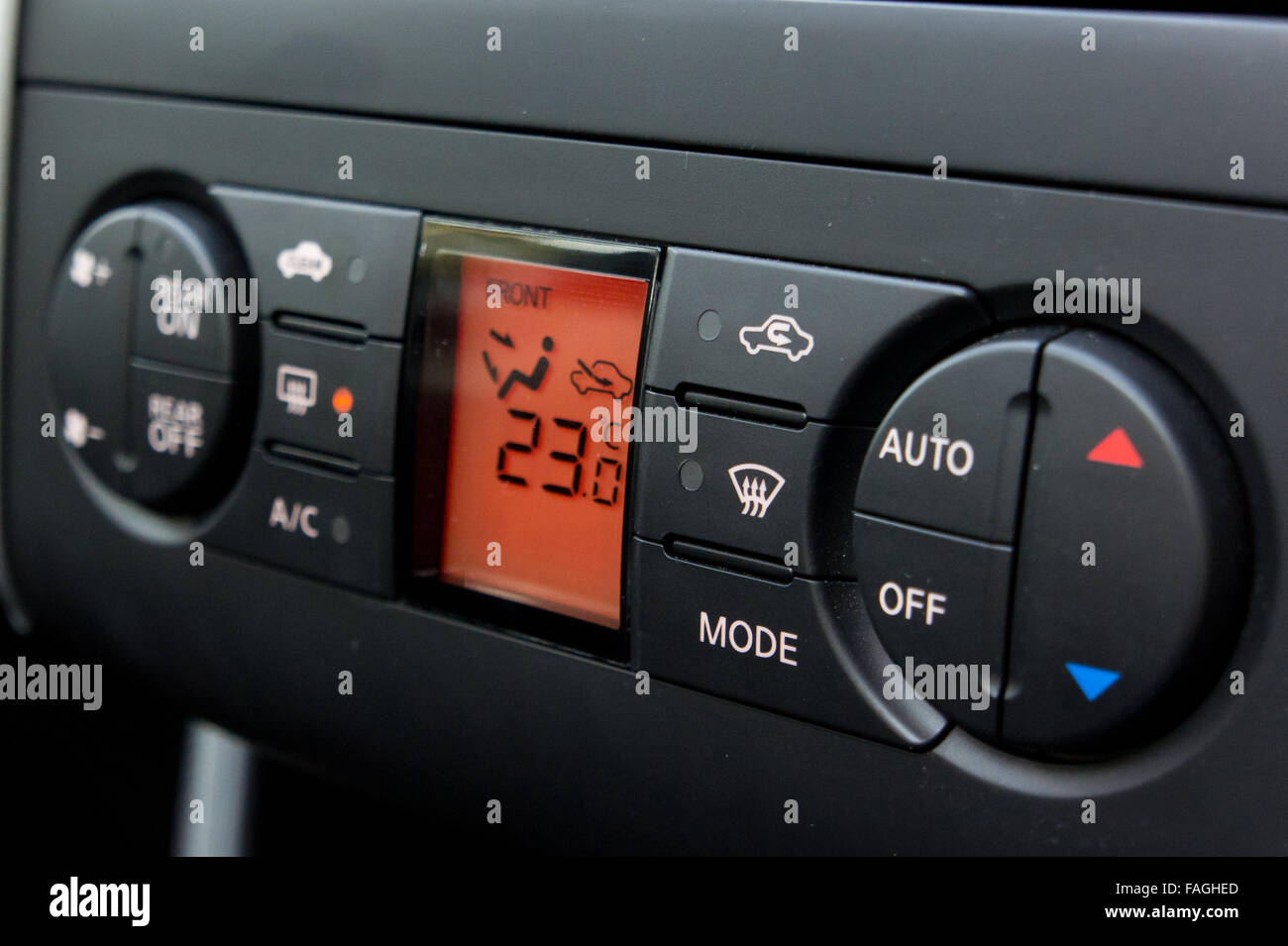 air conditioner control in car, with electronic control Stock Photo - Alamy