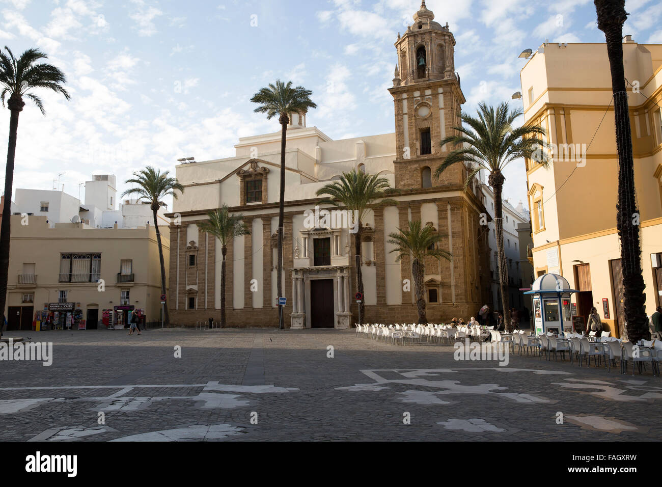 Cadiz Cathedral Square in Cadiz Spain Stock Photo - Alamy