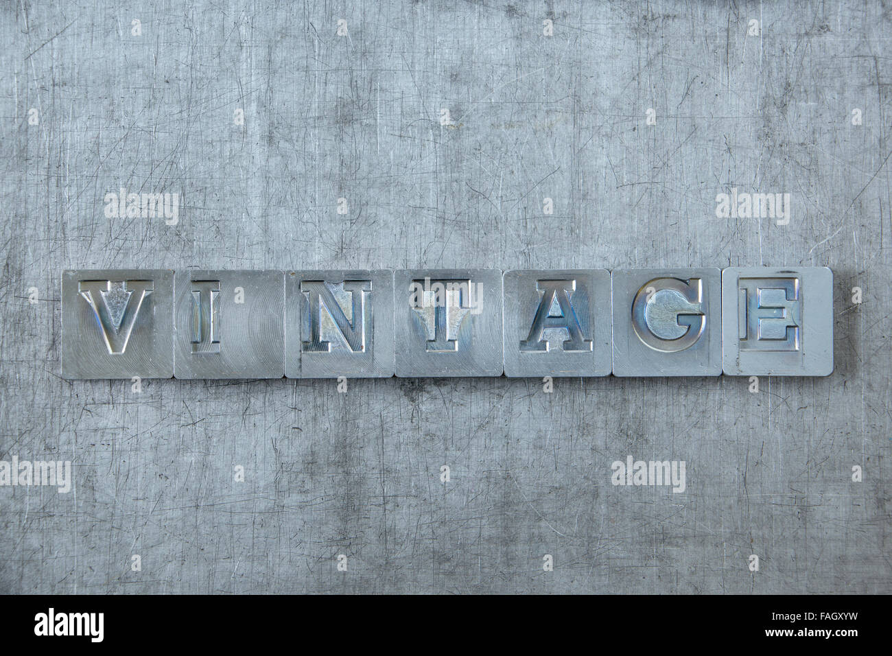 old vintage letters from vintage press, vintage Stock Photo - Alamy