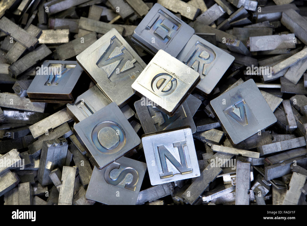 Old vintage letters hi-res stock photography and images - Alamy