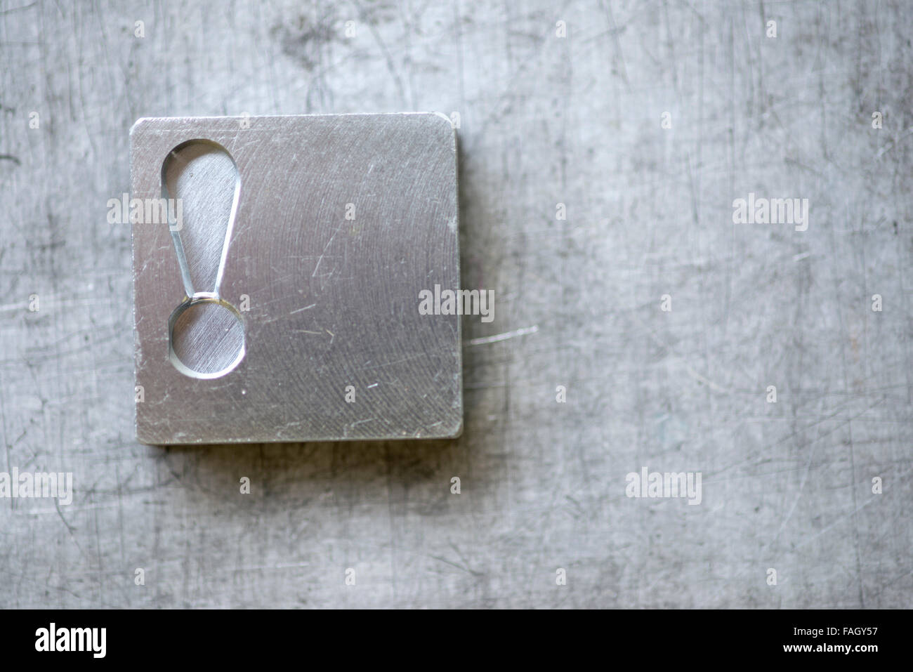 old vintage letters from vintage press, exclamation mark Stock Photo ...