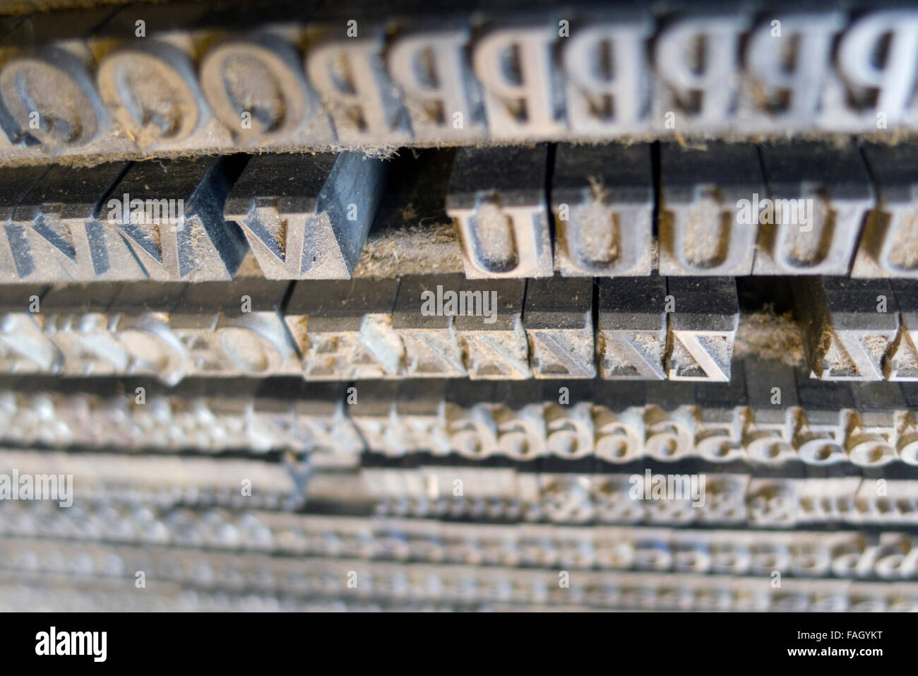 vintage letters from vintage press on vintage background Stock Photo ...