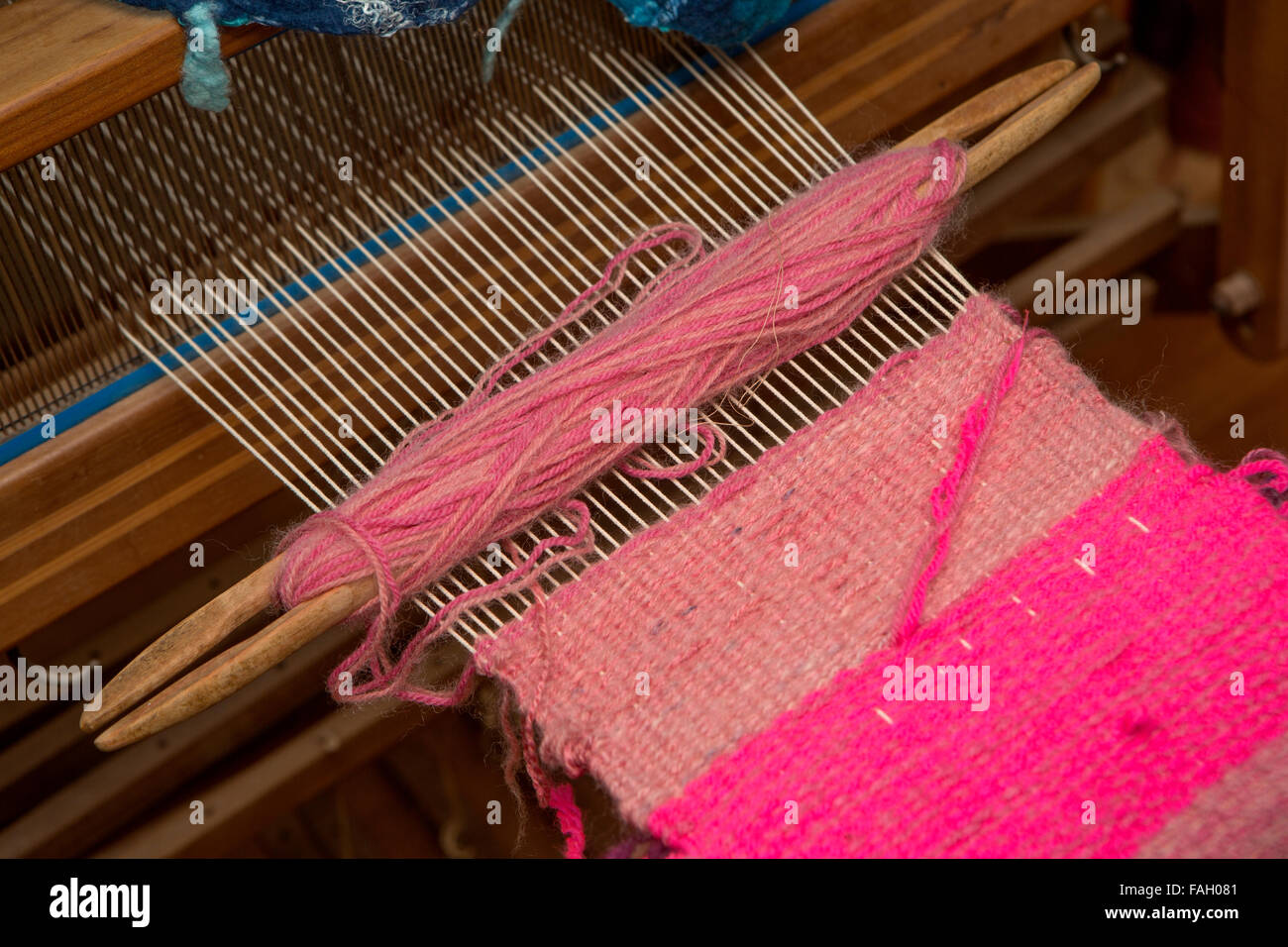 A weaving loom Stock Photo - Alamy