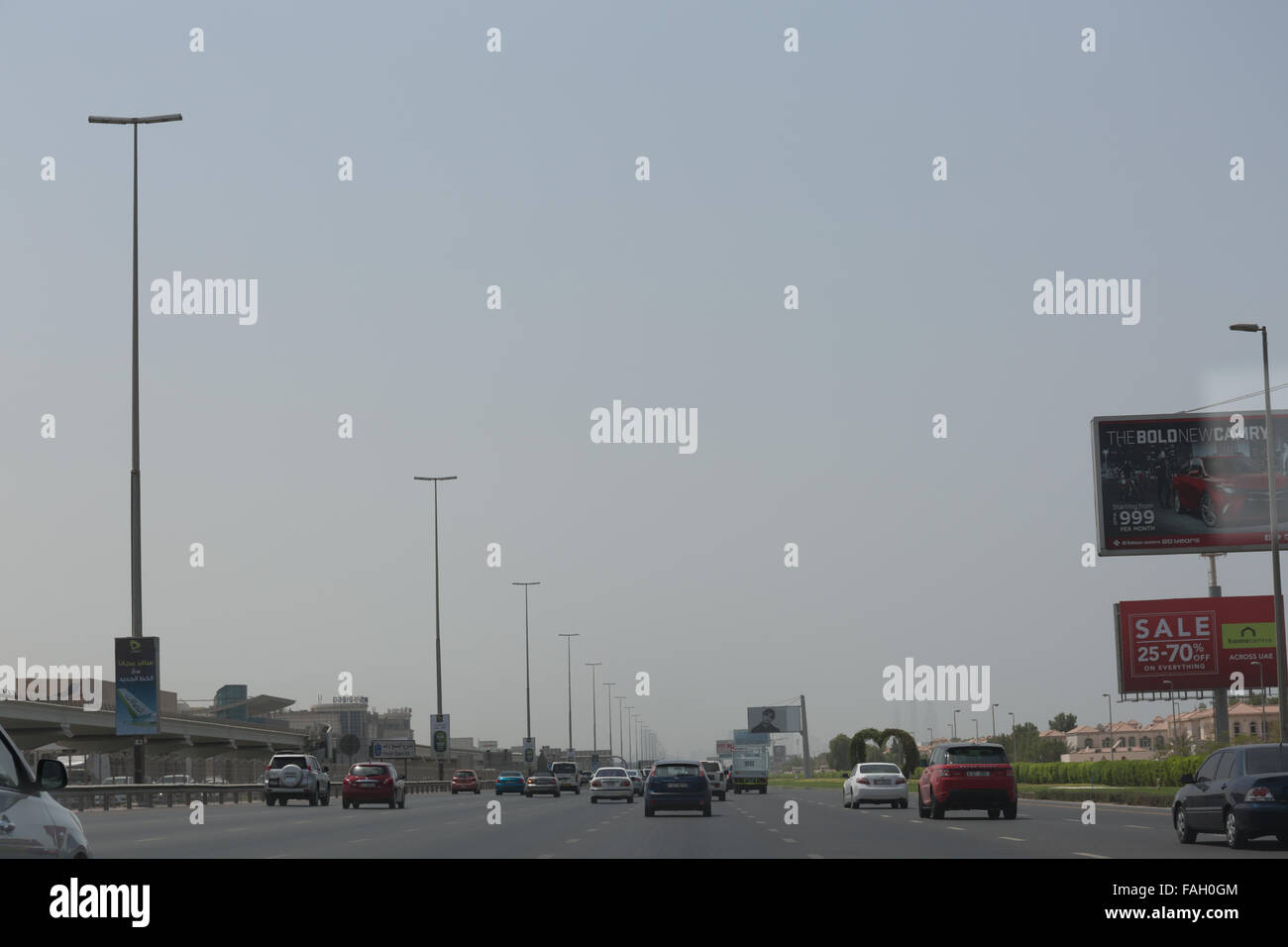 Dubai main road Stock Photo - Alamy