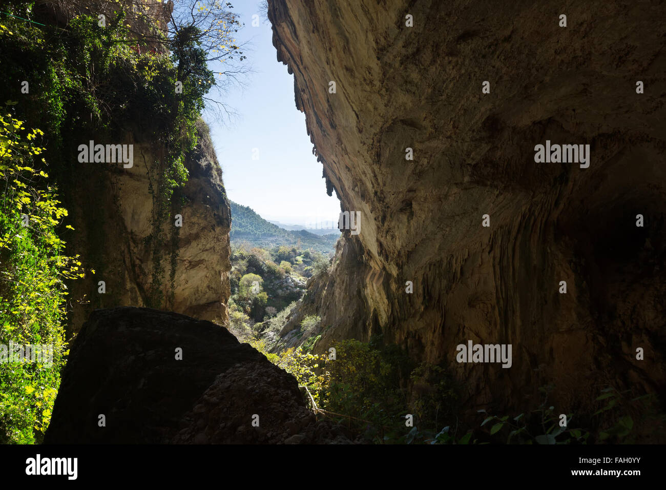 Natural grot. Cuerva dal Agua near Tiscar. Provincia de Jaen, Spain ...